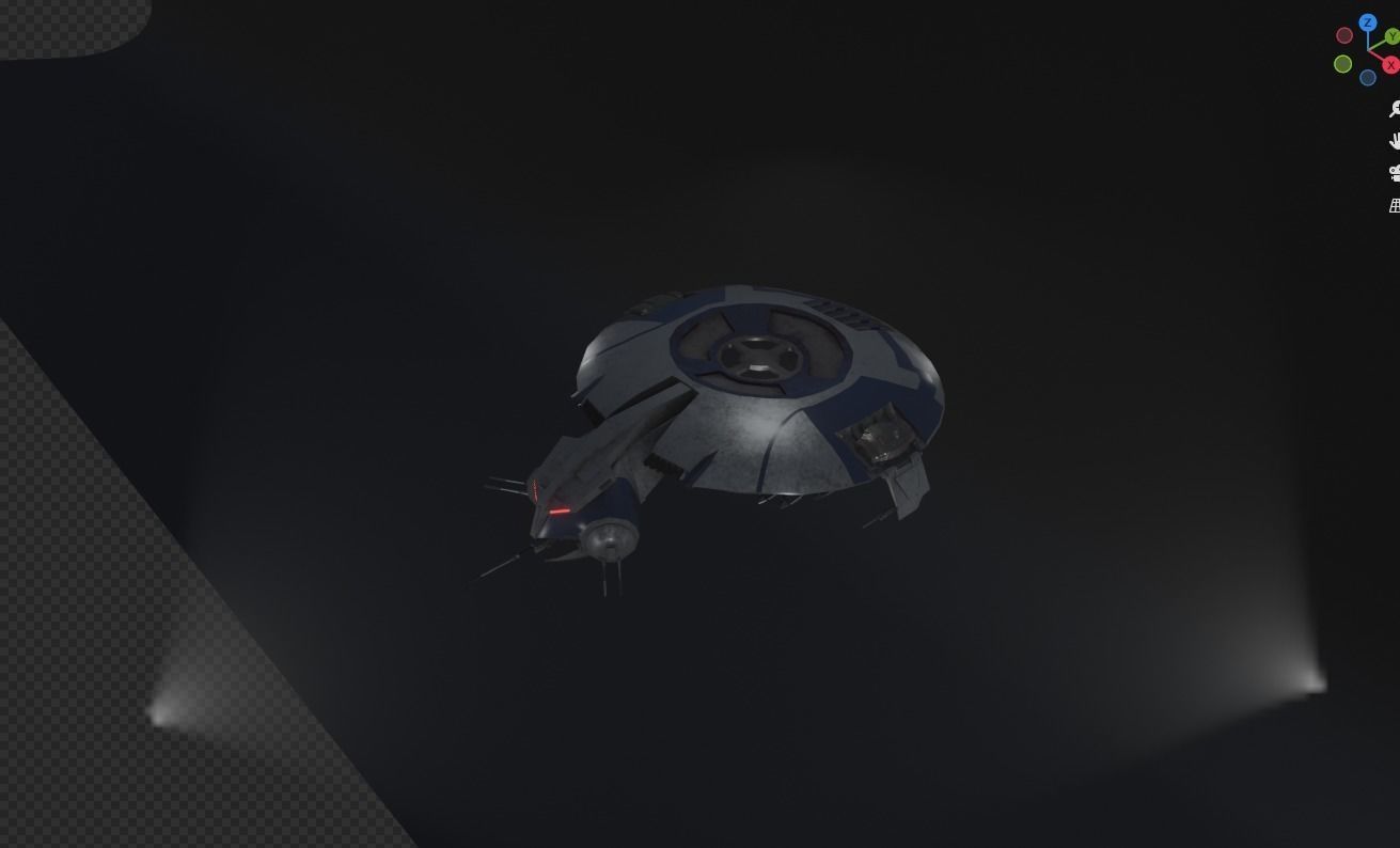 3D model HMP droid gunship VR / AR / low-poly | CGTrader