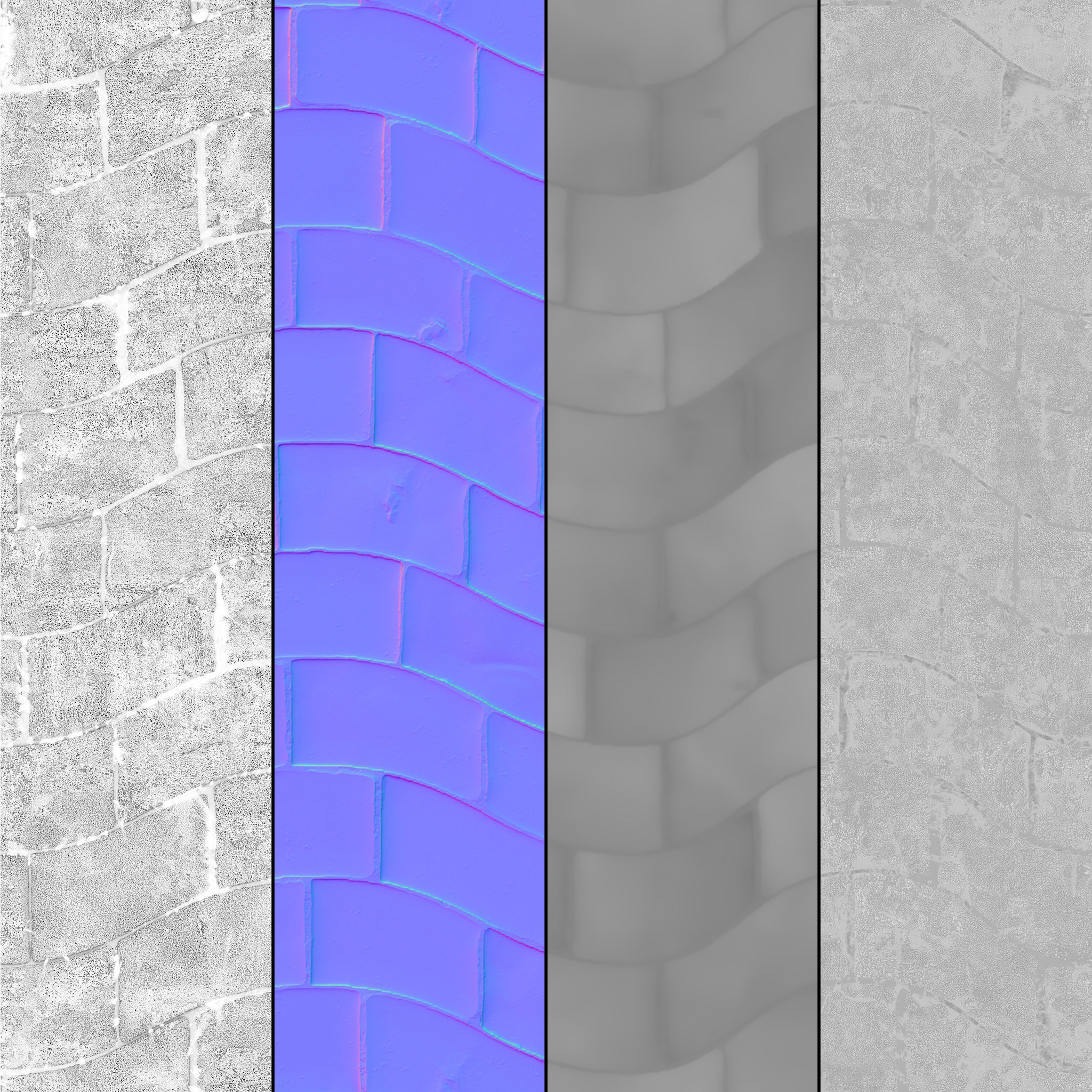 3D model Mrf Pavement Set02 VR / AR / low-poly | CGTrader