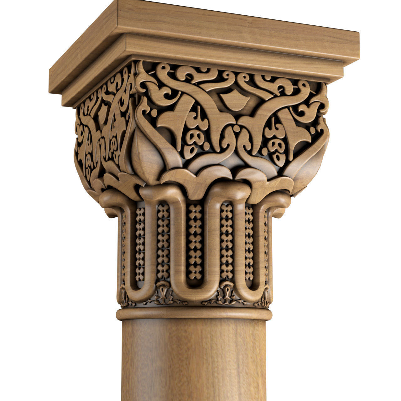 Column in oriental style Arabic columns 3D model | CGTrader
