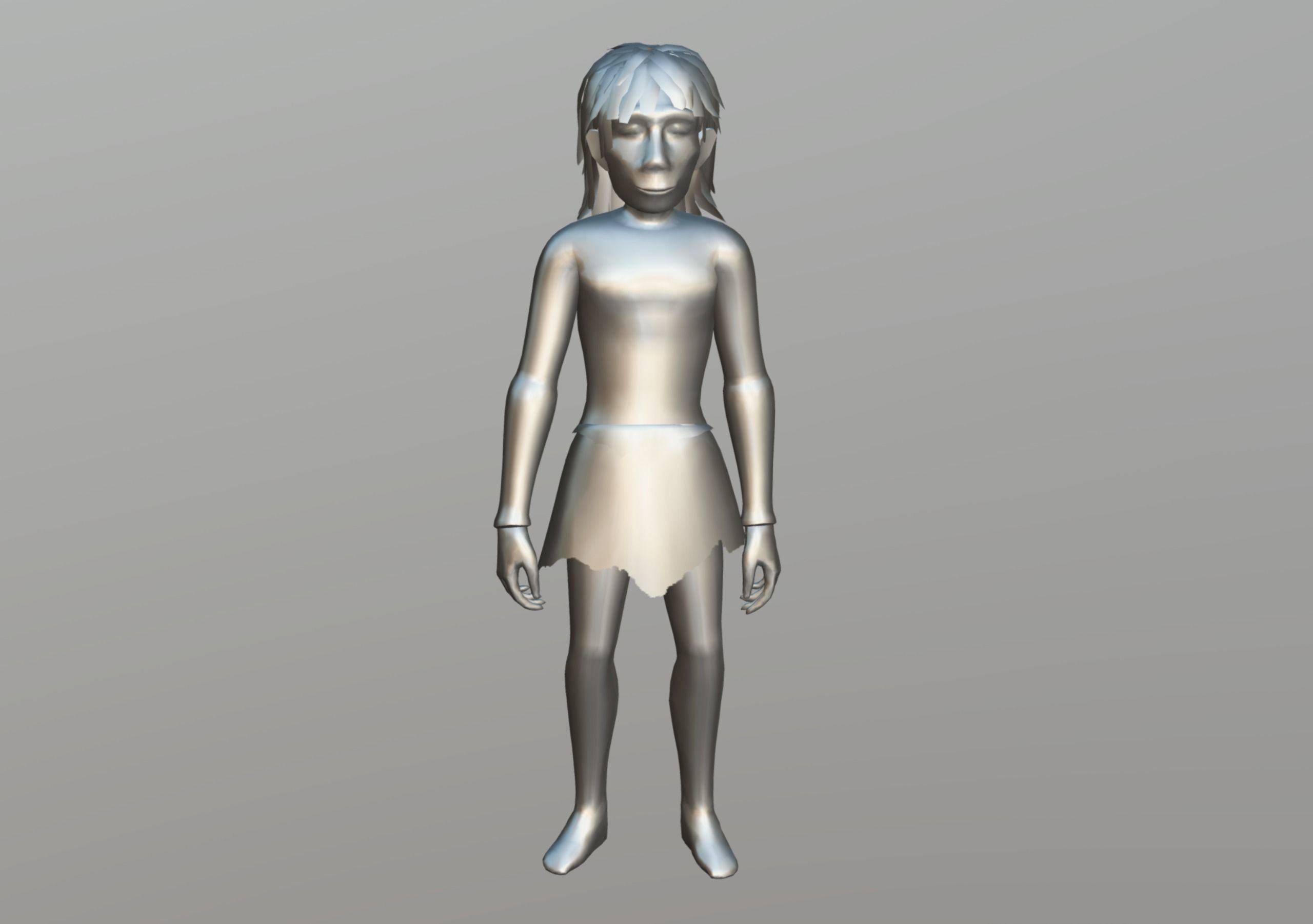 3D model Caveman Man VR / AR / low-poly rigged animated | CGTrader
