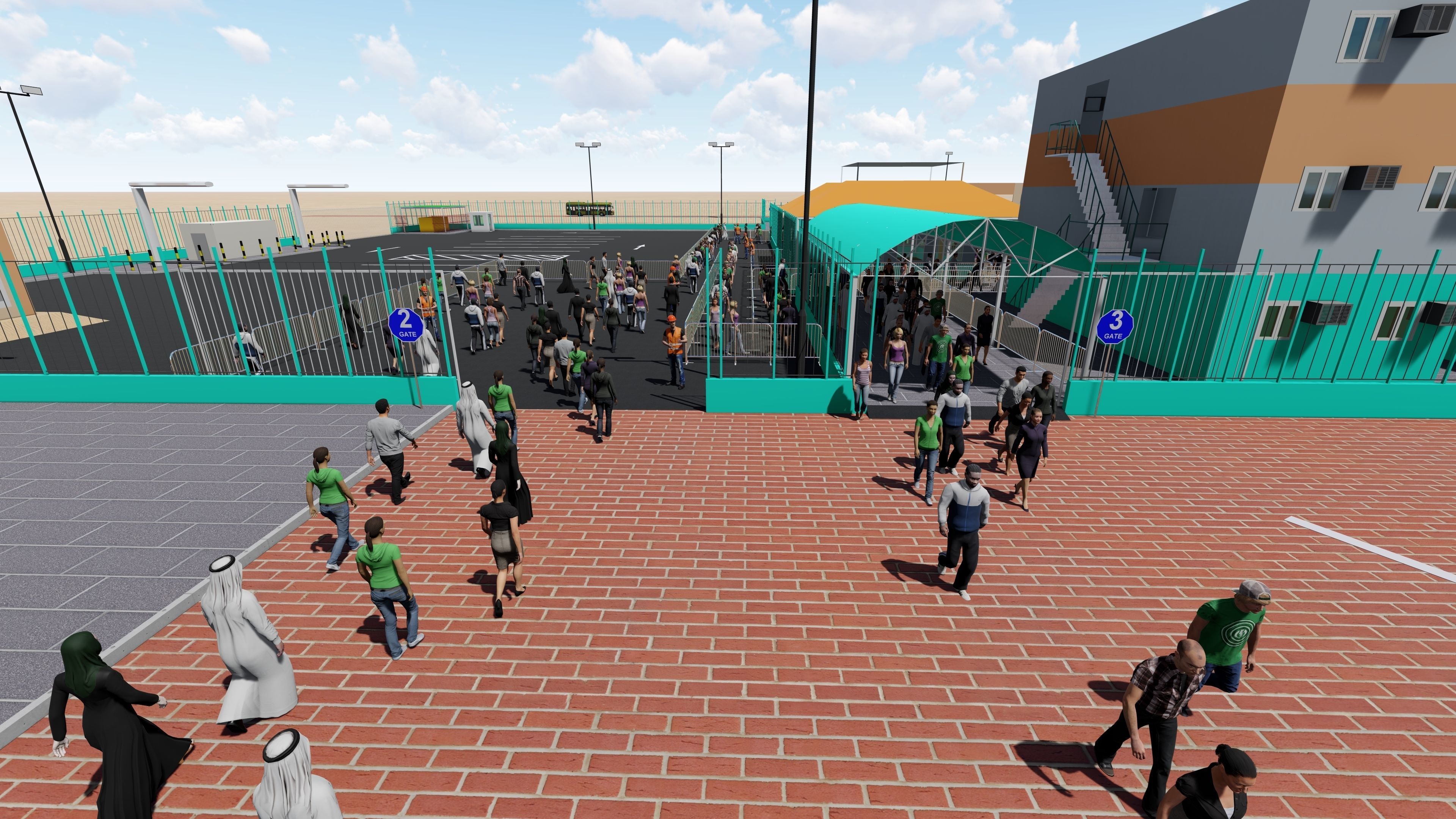 3D model Doha Bus Station 3D model-11 VR / AR / low-poly | CGTrader