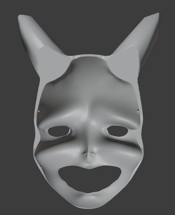 Creepy crying mask 3D model 3D printable | CGTrader