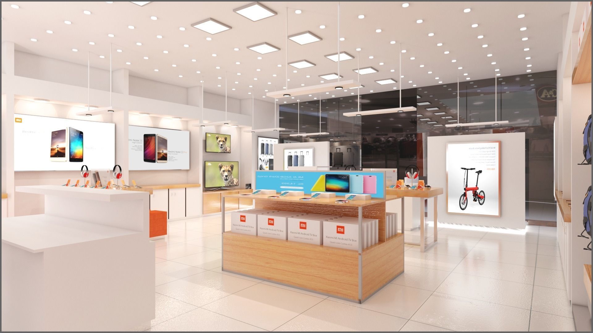 Digital lifestyle Mobile Phone Branded Retail Store Design 3D model ...