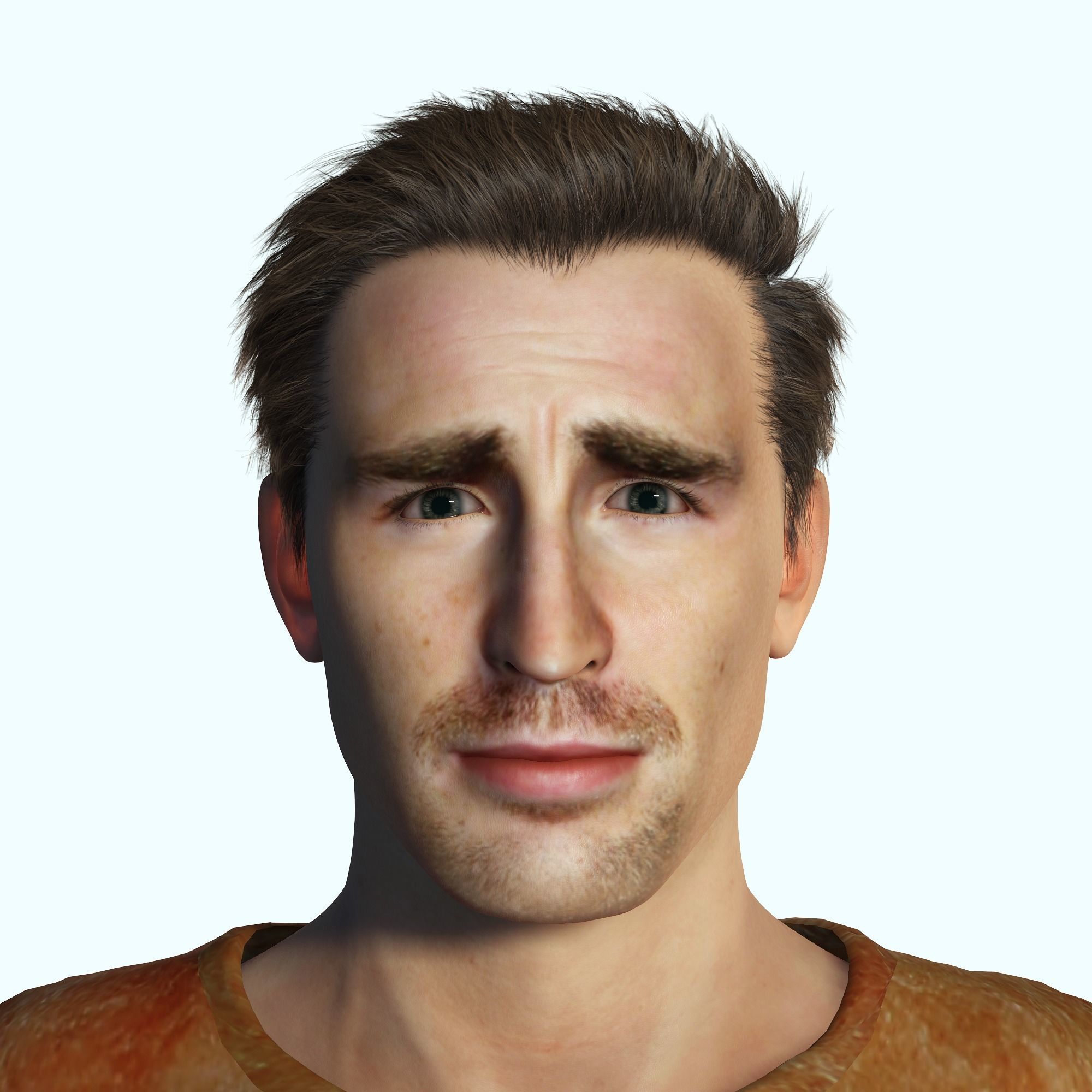 3D model Chris Evans 3D Rigged model ready for animation VR / AR / low-poly | CGTrader