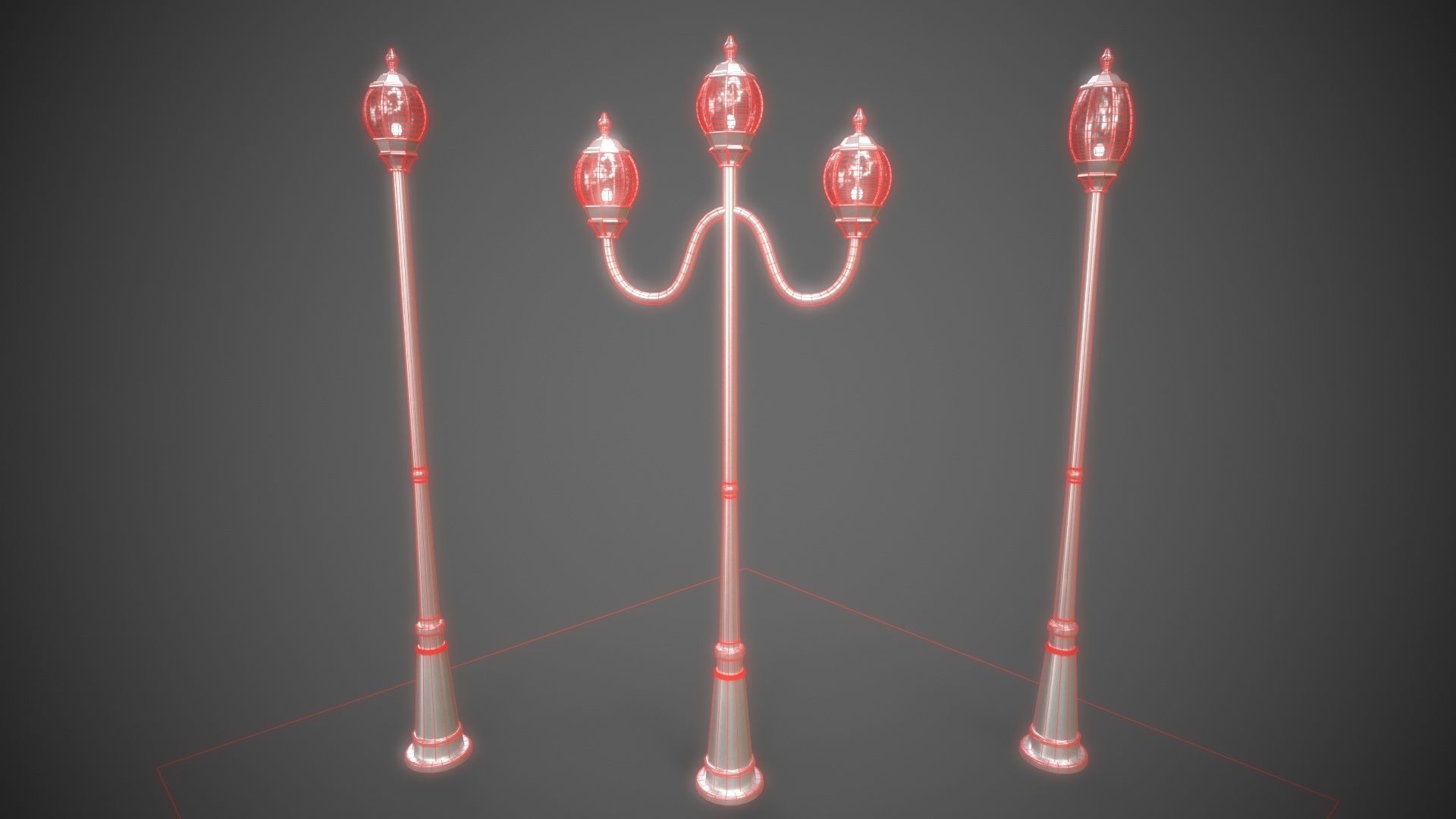 3D model PBR Outdoor Street lamp post VR / AR / low-poly | CGTrader