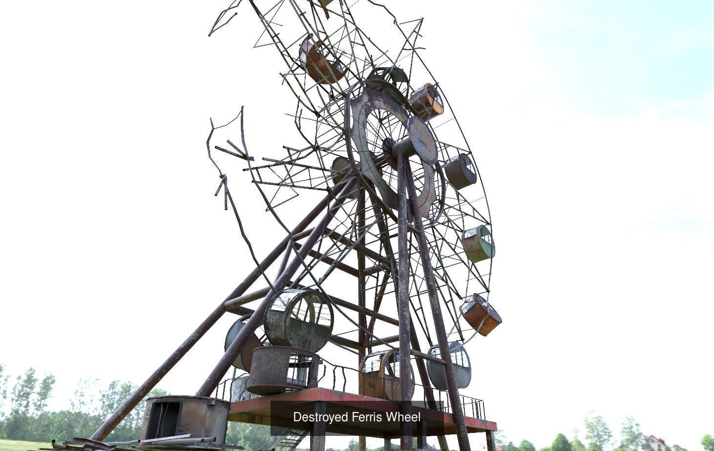 3D Model Collection Post-Apocalyptic Objects VR / AR / low-poly | CGTrader