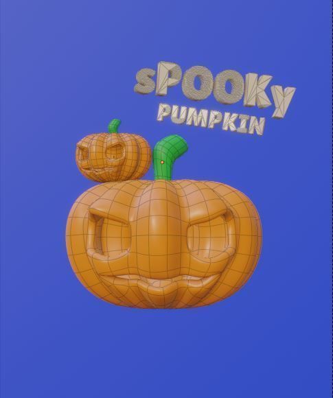 Spooky Pumpkin Halloween free 3D model | CGTrader