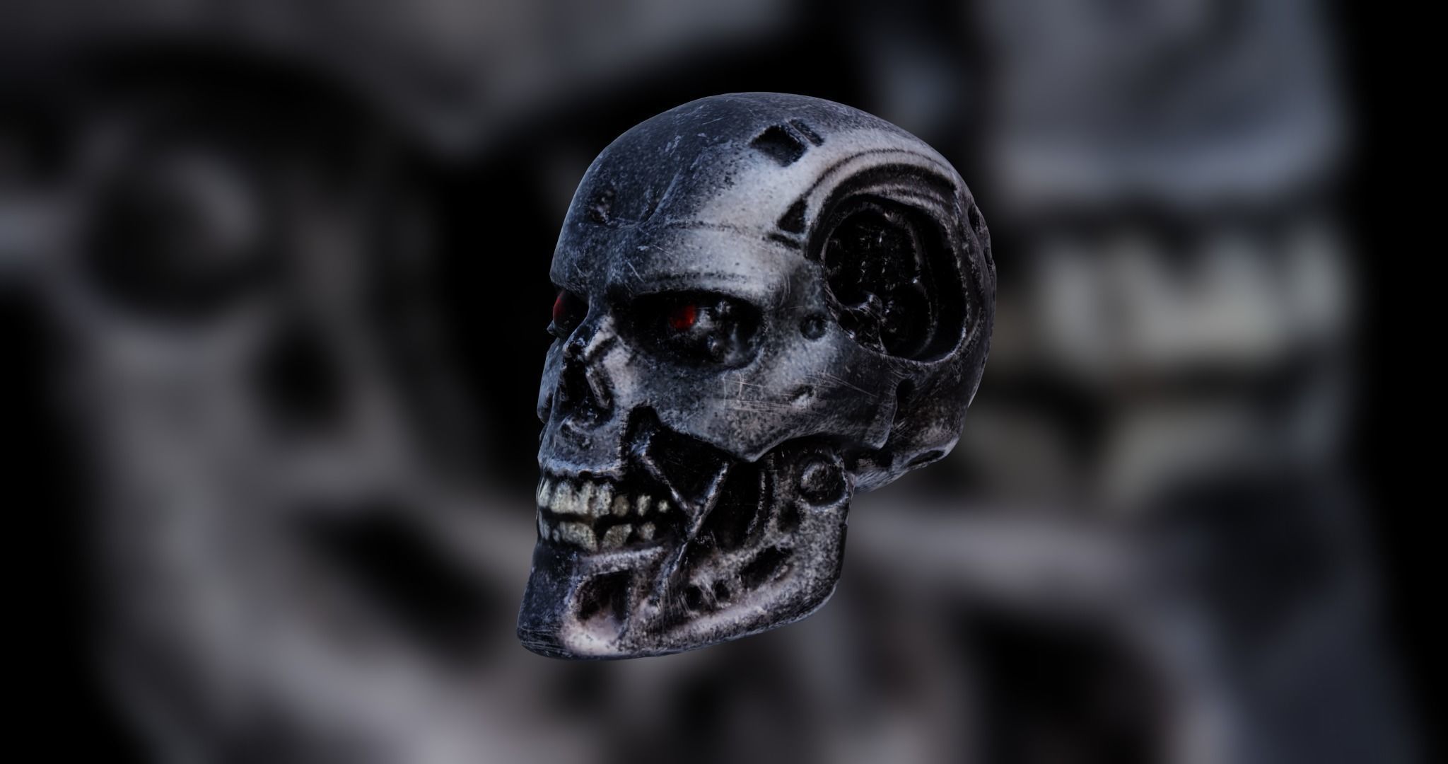 Terminator T-800 Metal Skull Modified Scan 3D model | CGTrader
