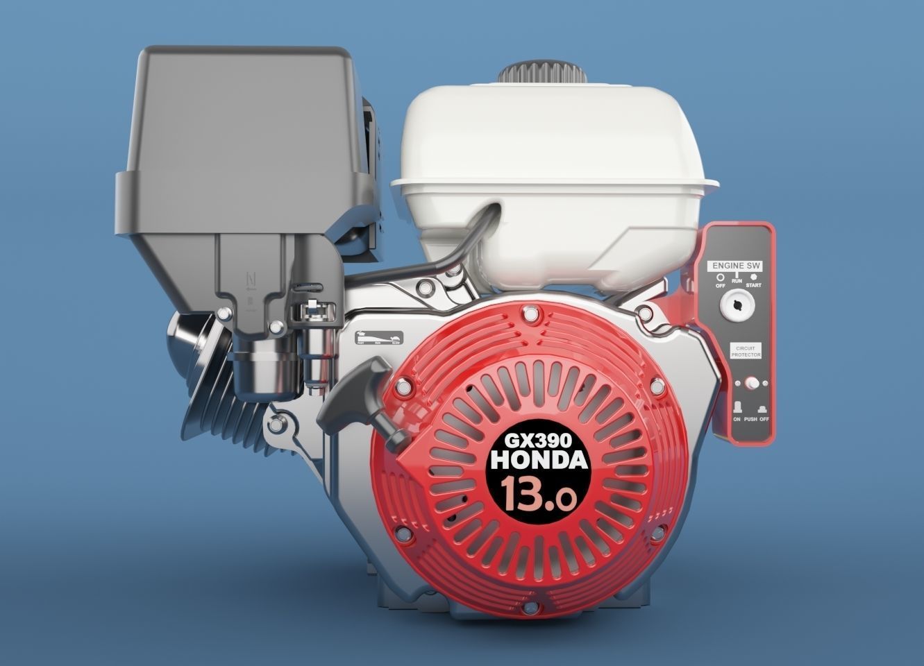 Honda Engine 3D model | CGTrader