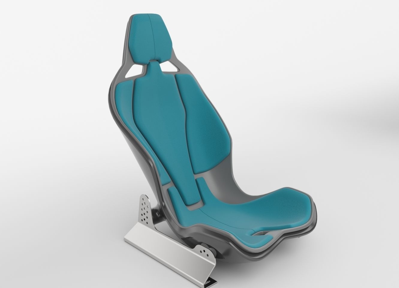 performance car seat 3D model | CGTrader