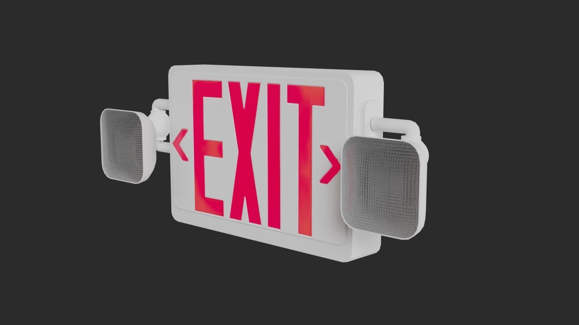 Exit Sign 3D model | CGTrader