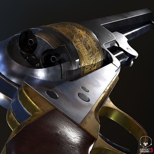 3D model Revolver Navy Colt 1851 Cal 36 VR / AR / low-poly | CGTrader