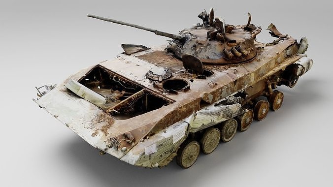 russian BMP-2 IFV destroyed by Ukrainian army 3D model | CGTrader