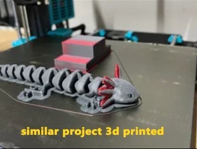 Articulate lizard 3D model 3D printable | CGTrader