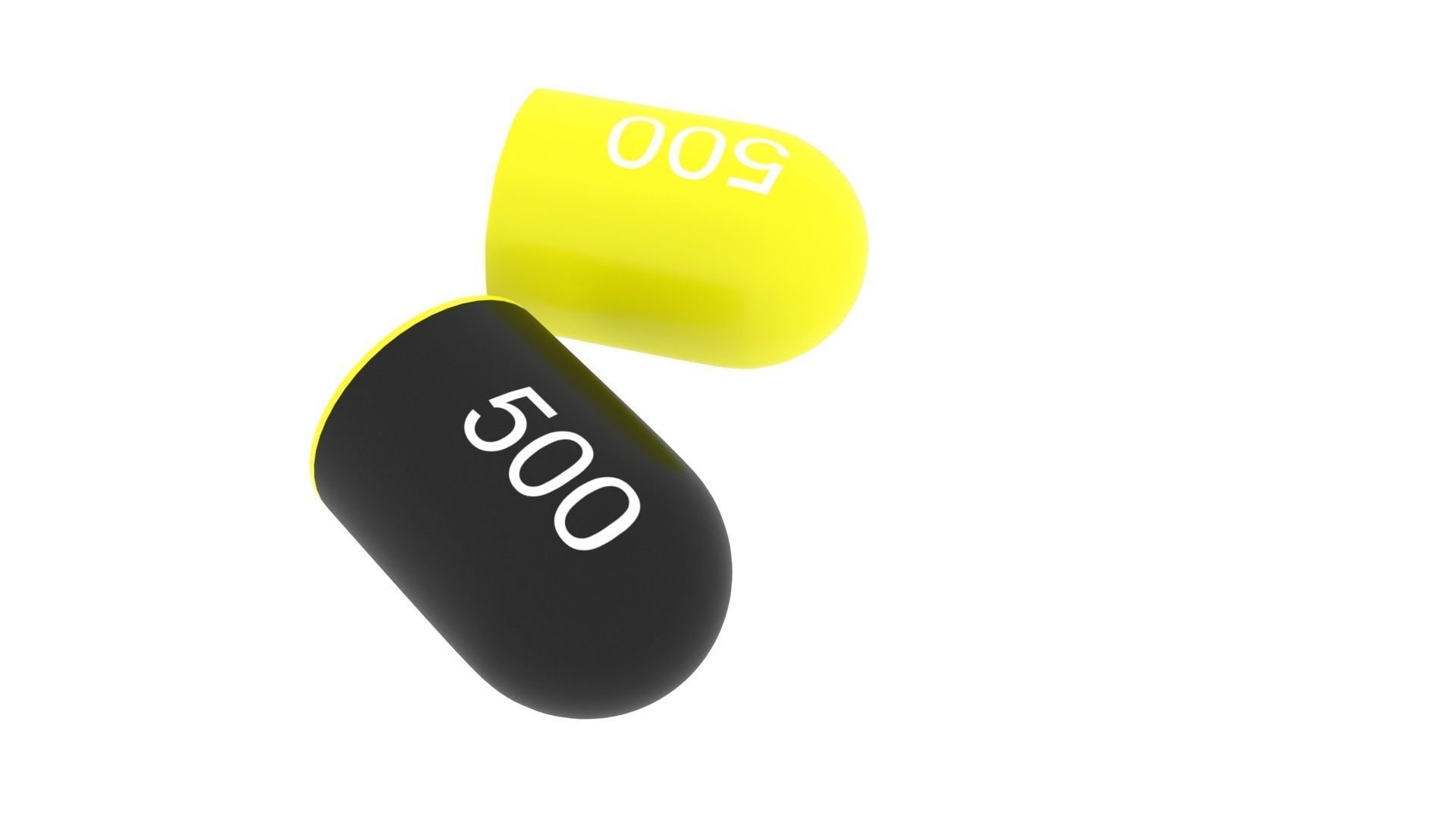 Monkeypox Pill Opened 3D model | CGTrader