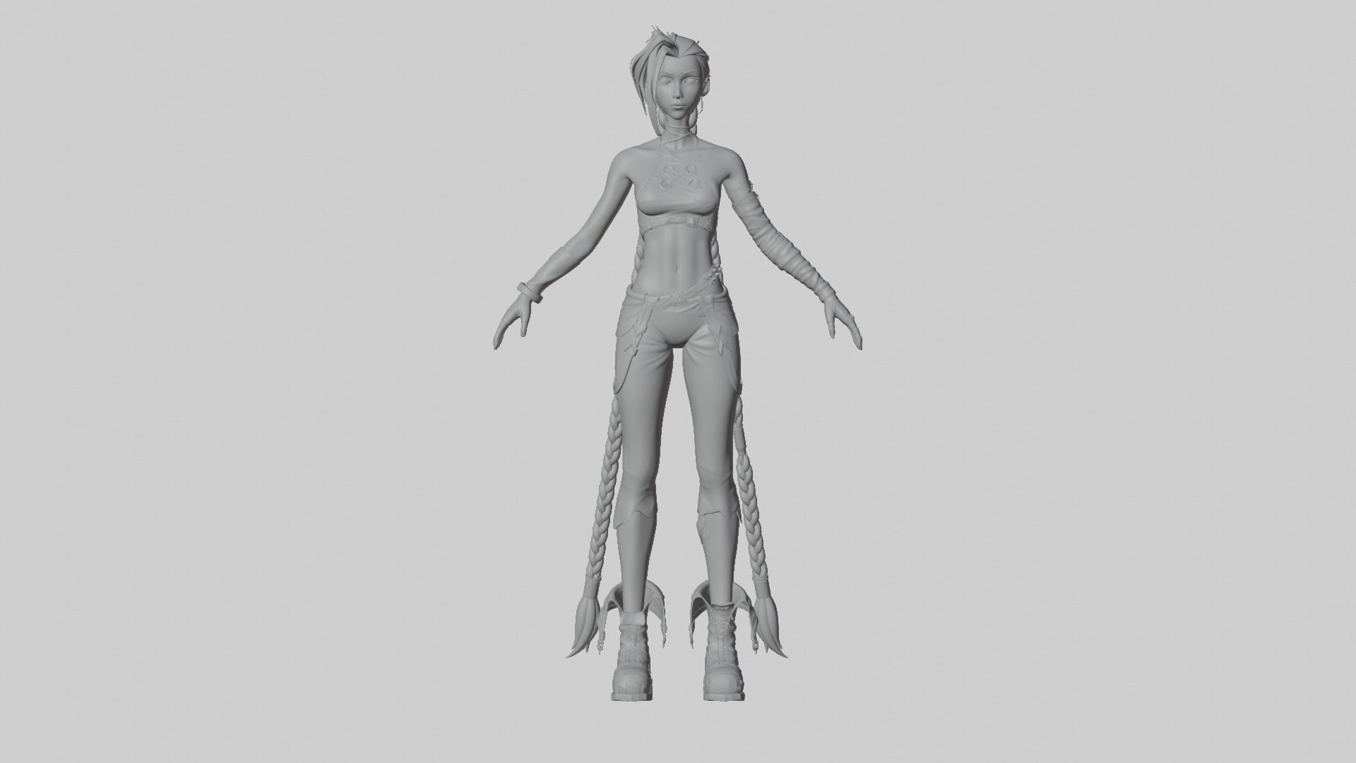 Arcane Jinx 3D model rigged | CGTrader