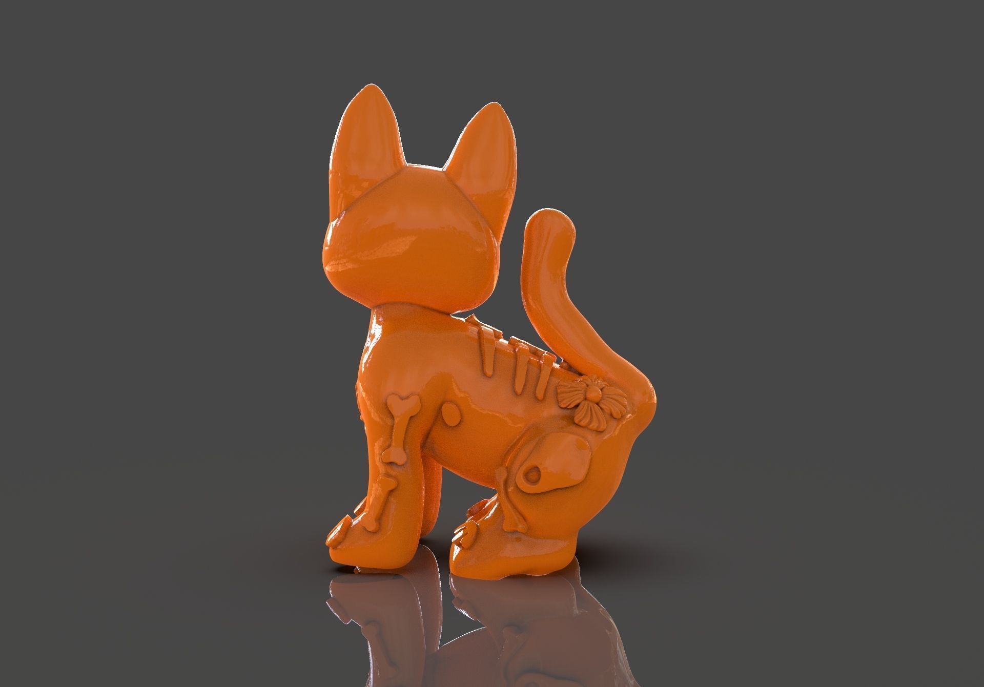 Day of the Dead Cats 3D model 3D printable | CGTrader