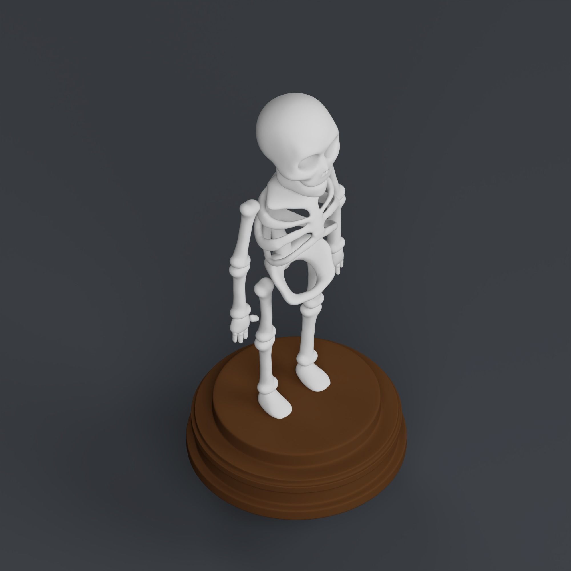 Skeleton - stylized icon 3D model | CGTrader