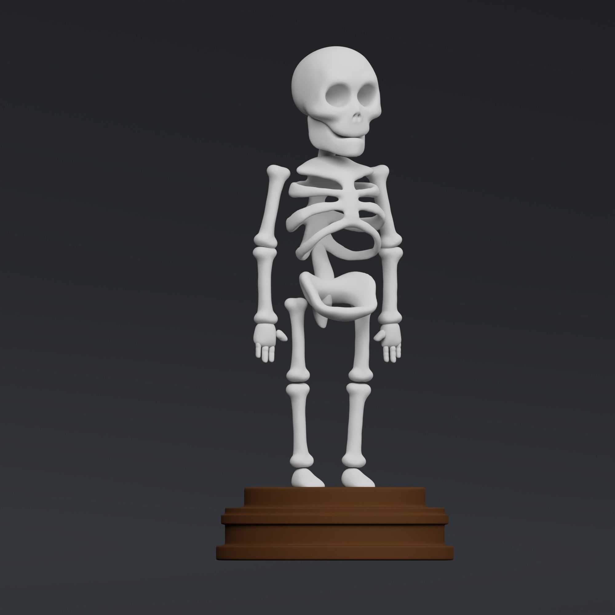 Skeleton - stylized icon 3D model | CGTrader