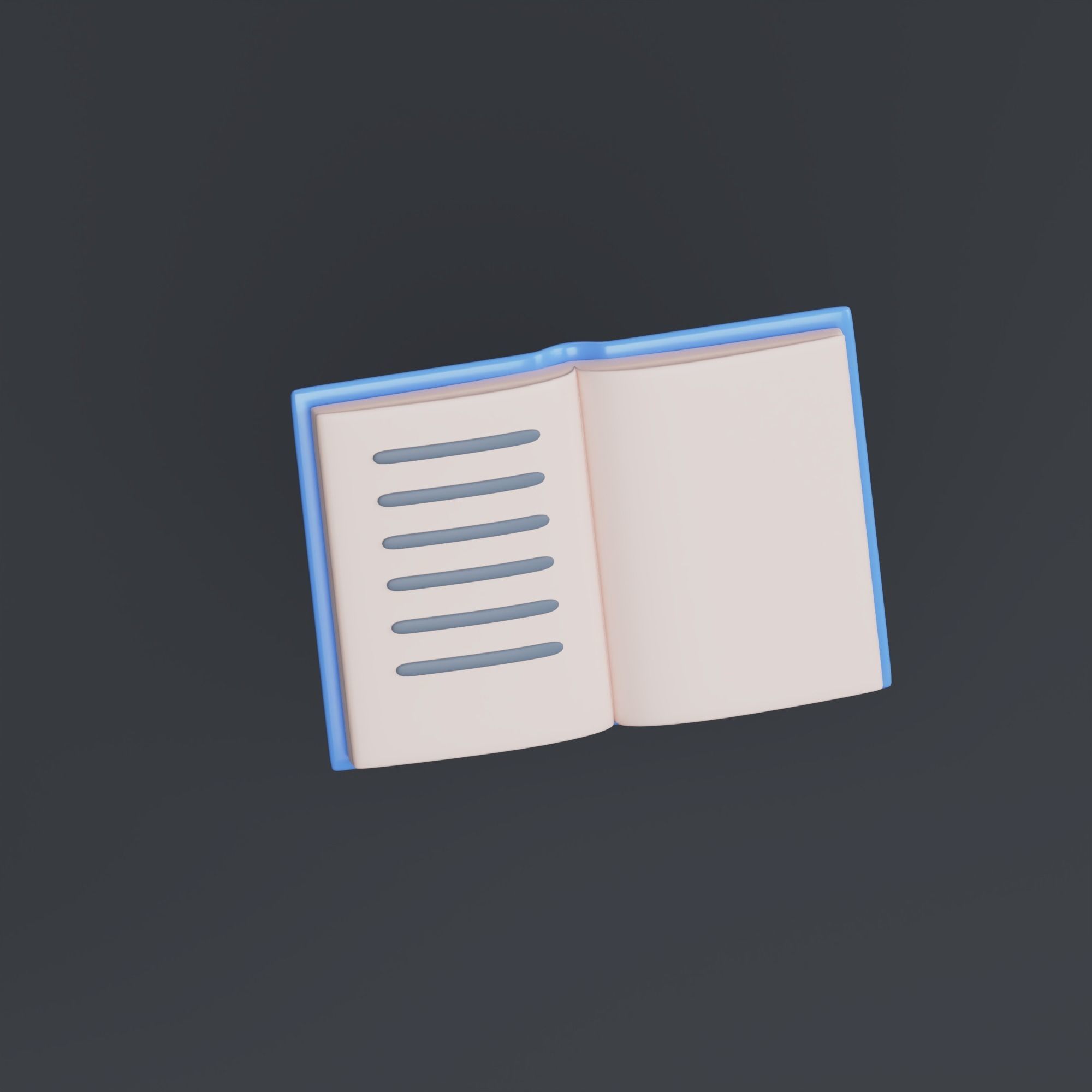 Notebook - stylized icon 3D model | CGTrader
