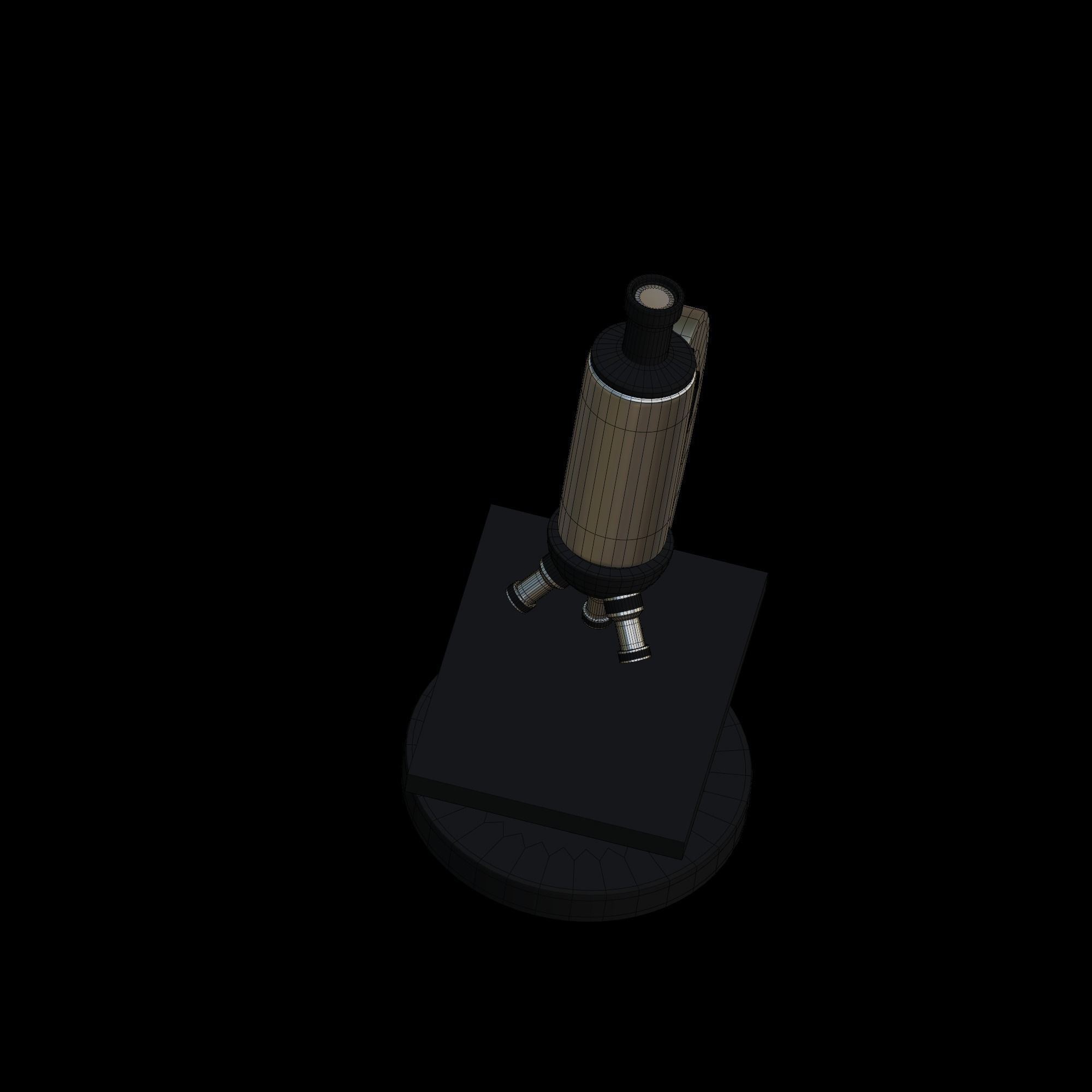 3D model Microscope - stylized icon VR / AR / low-poly | CGTrader