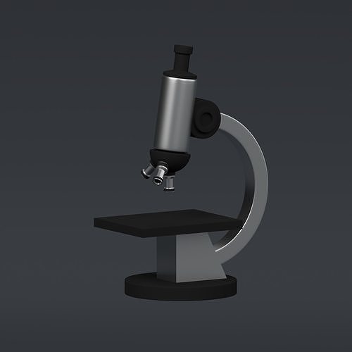 3D model Microscope - stylized icon VR / AR / low-poly | CGTrader