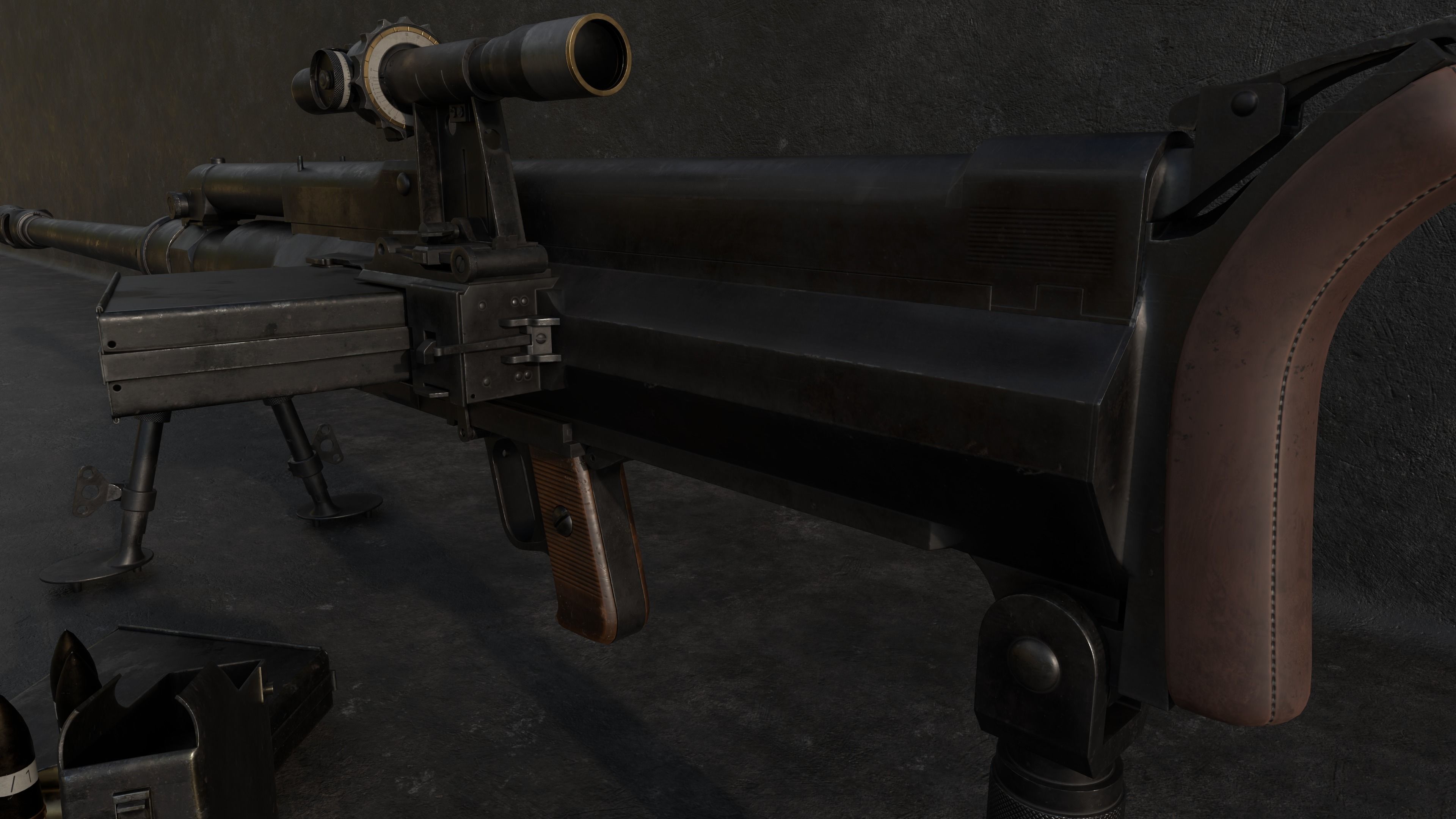 3D model 36M antitank rifle VR / AR / low-poly | CGTrader