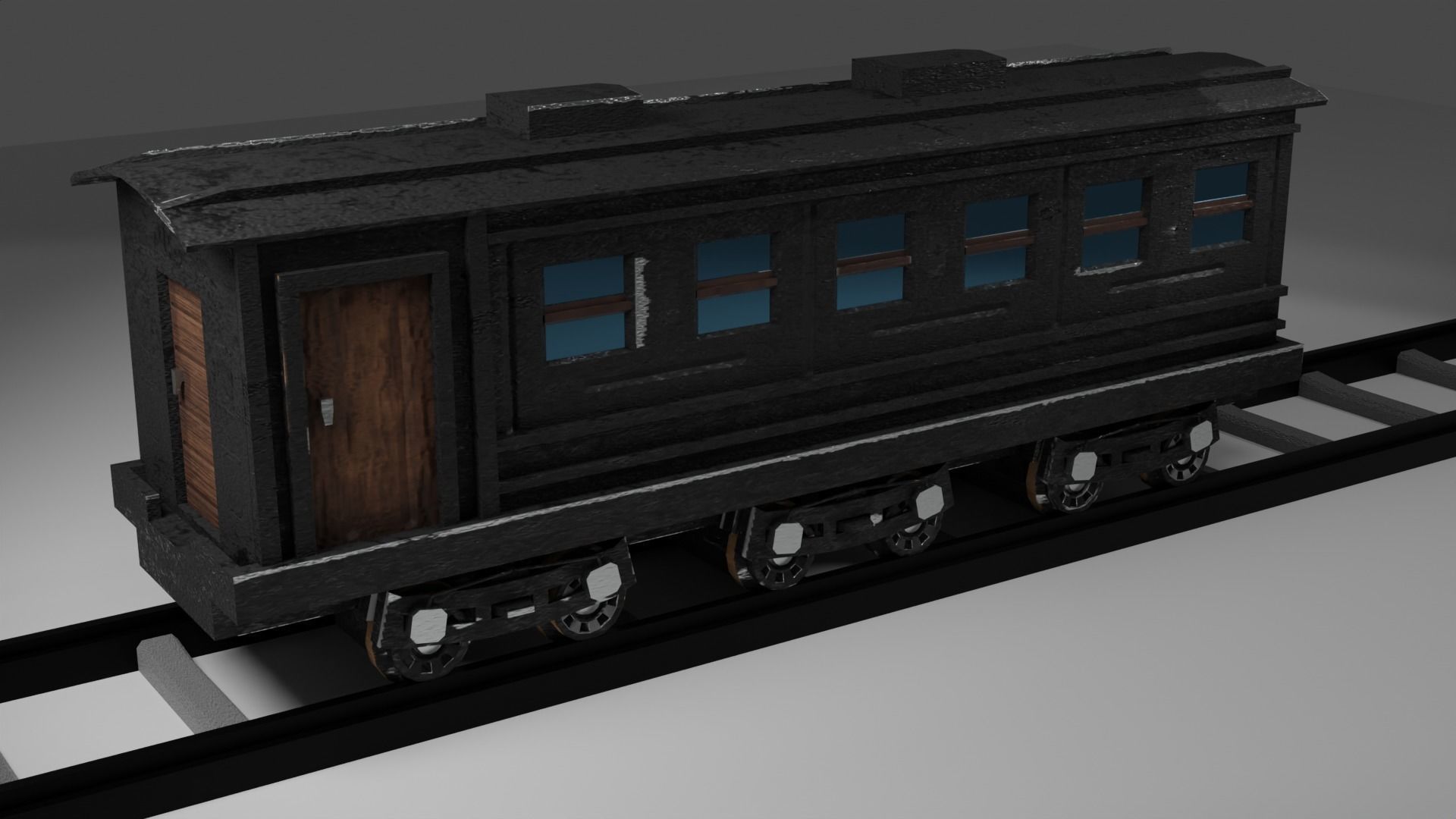 3D model Locomotive c5795 PBR Low poly game ready VR / AR / low-poly ...