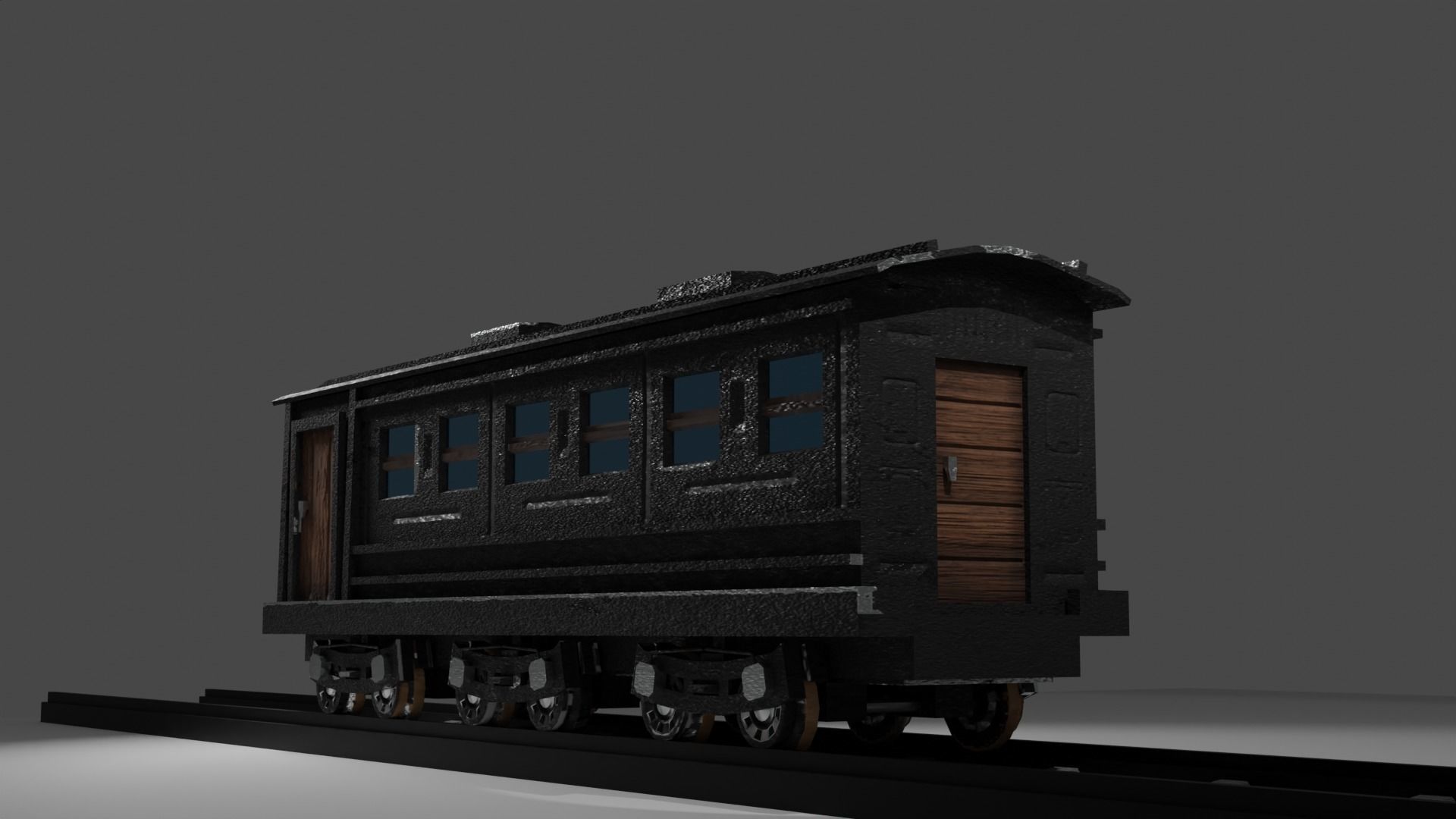 3D model Locomotive c5795 PBR Low poly game ready VR / AR / low-poly ...