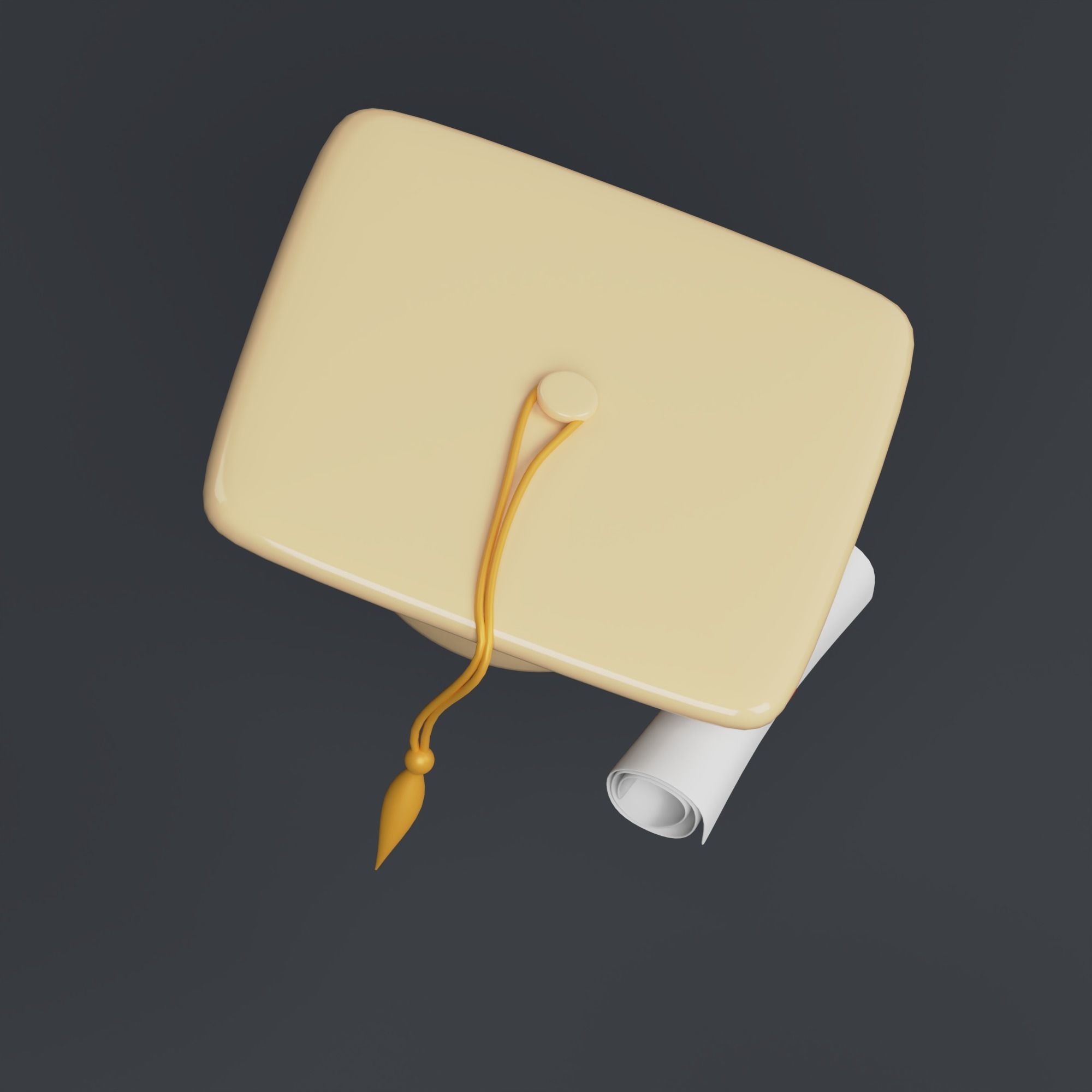 Diploma - stylized icon 3D model | CGTrader