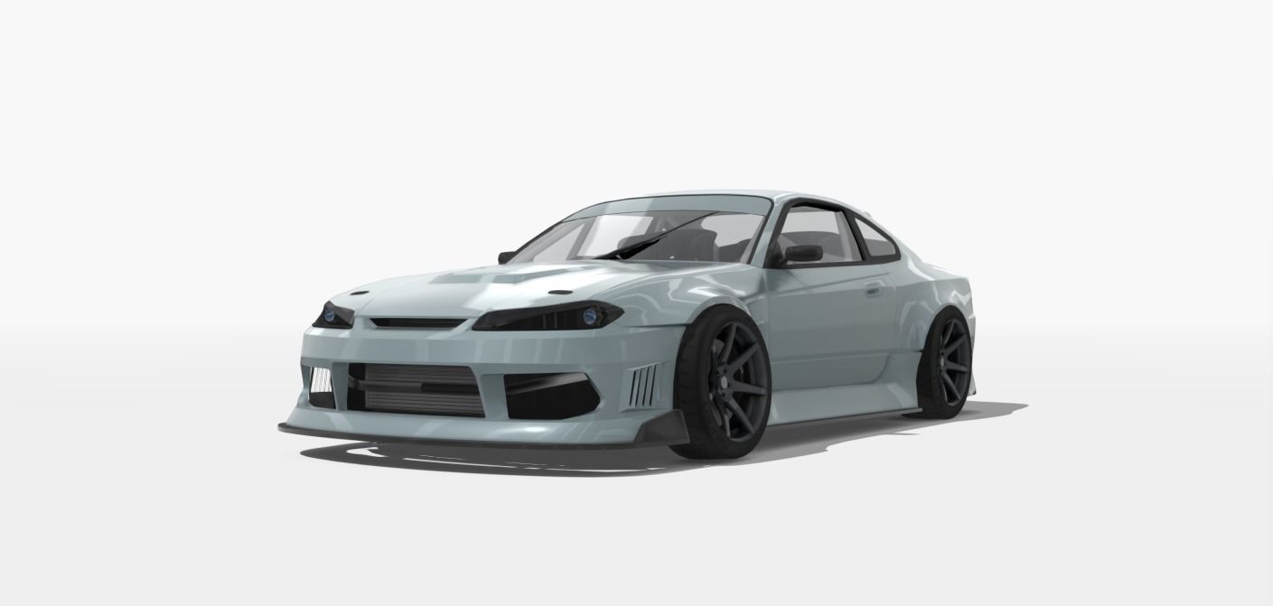 Nissan Silvia S15 Drift 3D model rigged | CGTrader