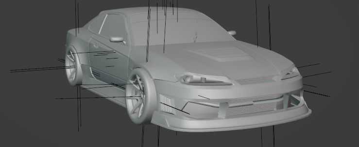 Nissan Silvia S15 Drift 3D model rigged | CGTrader