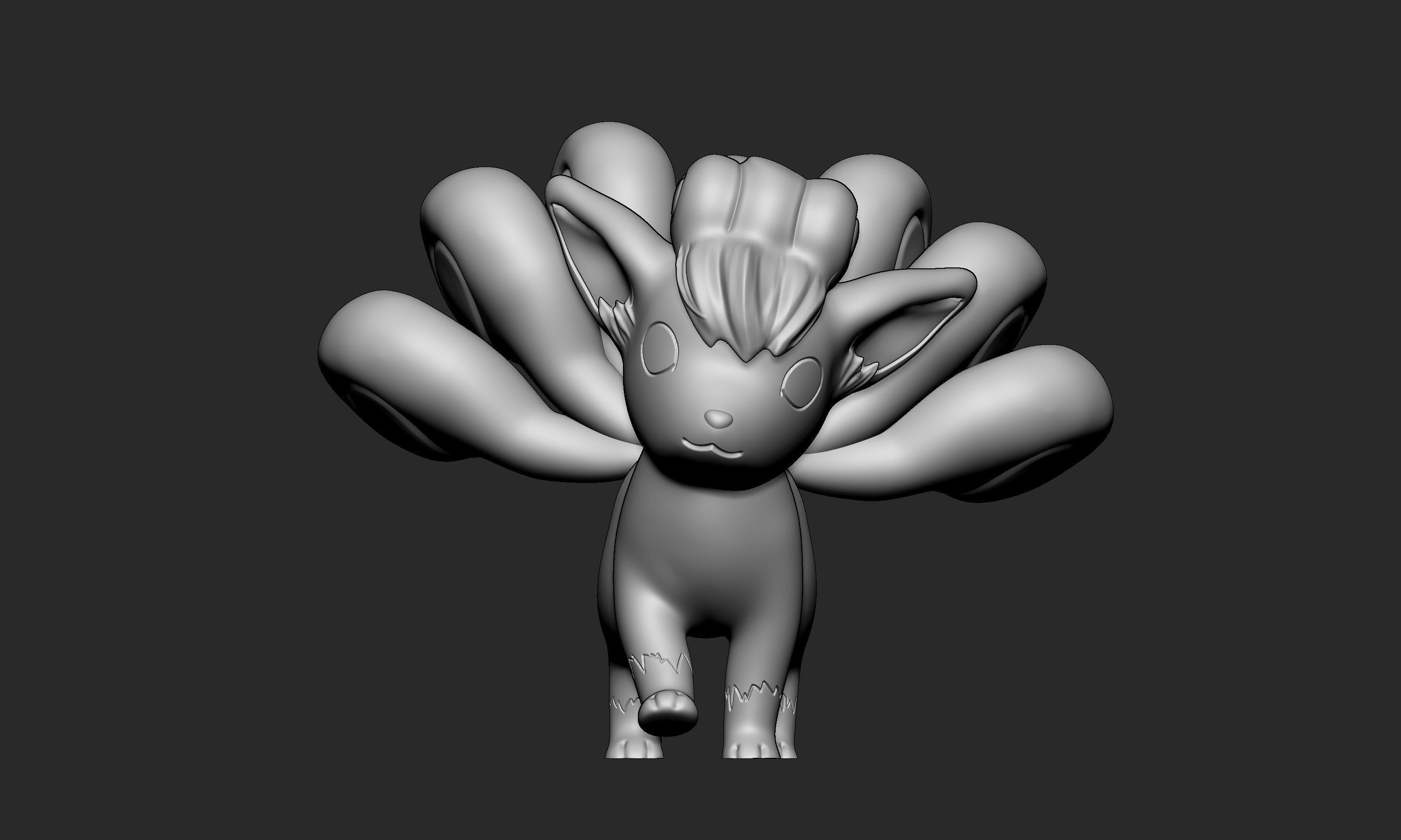 Pokemon - Vulpix with 2 poses 3D model 3D printable | CGTrader