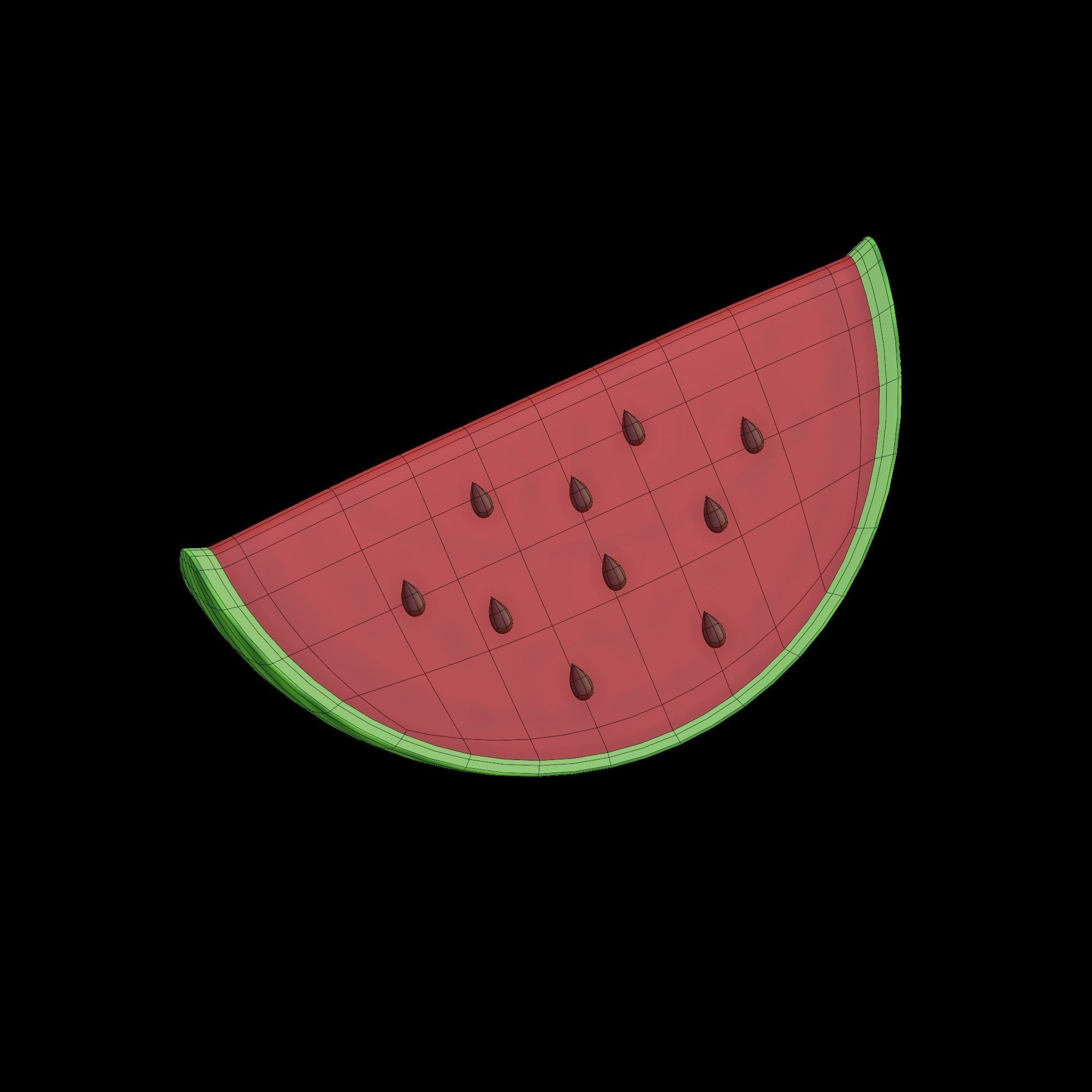 Watermelon - Stylized Cartoon icon 3D model | CGTrader