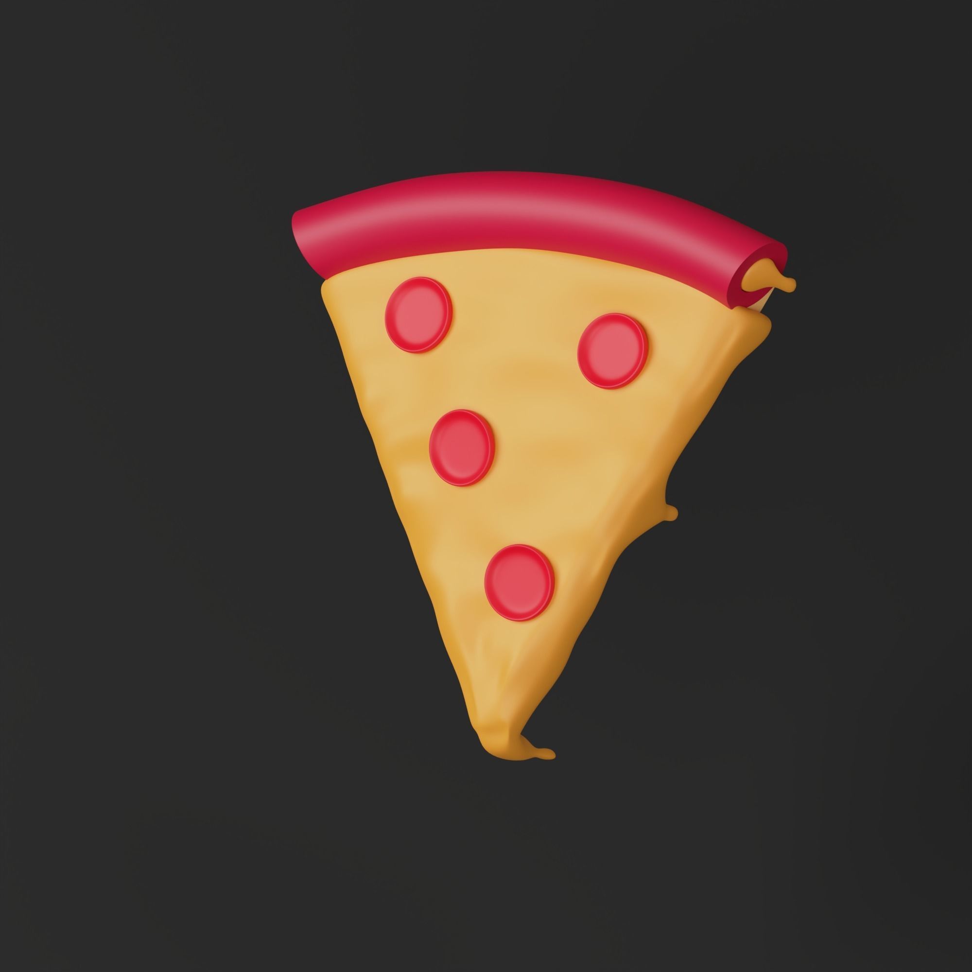 Pizza slice of 3D model | CGTrader