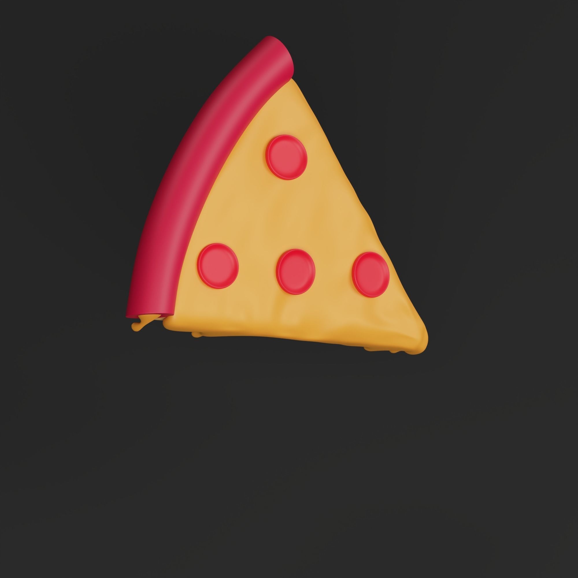 Pizza slice of 3D model | CGTrader