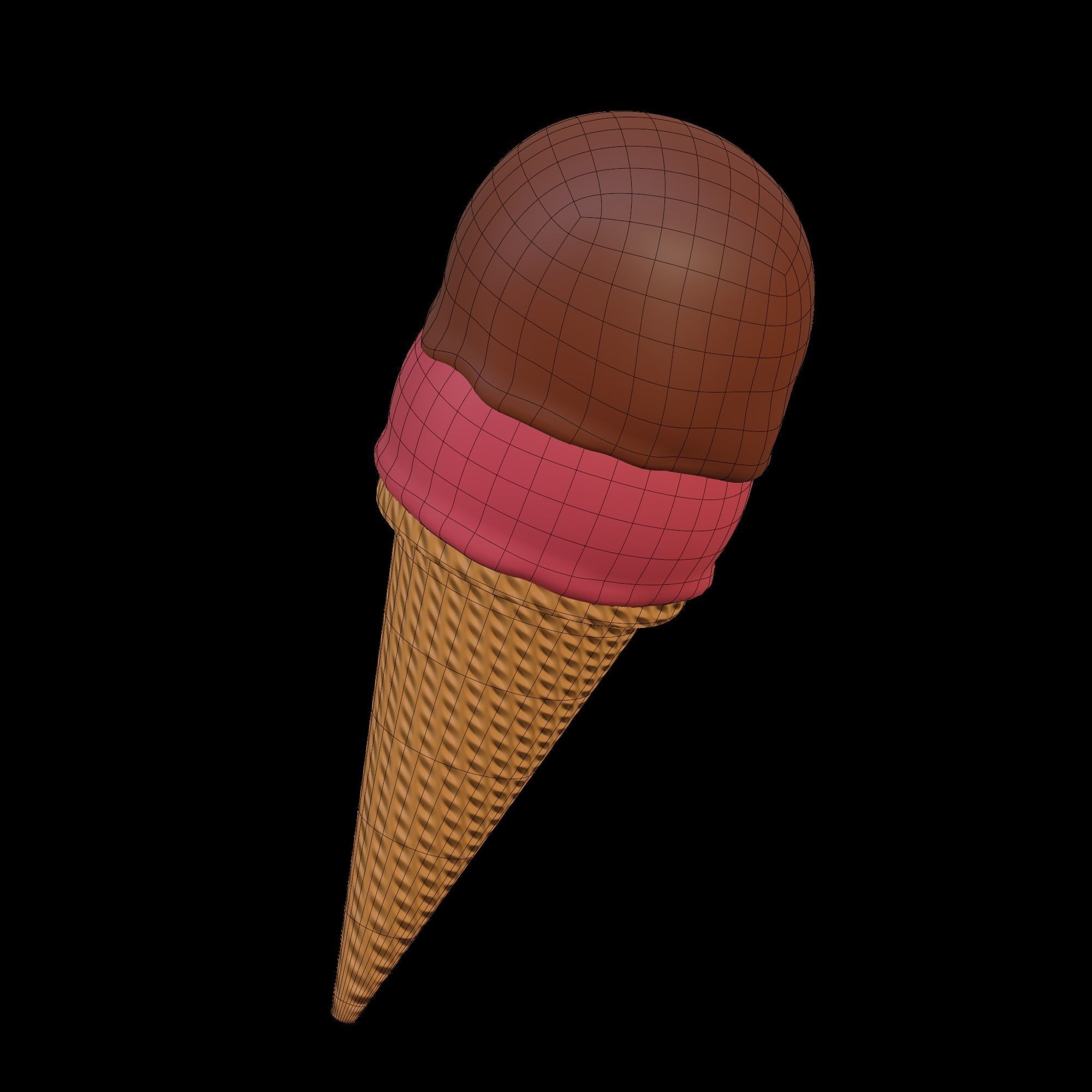 Ice Cream Cone 3D model | CGTrader