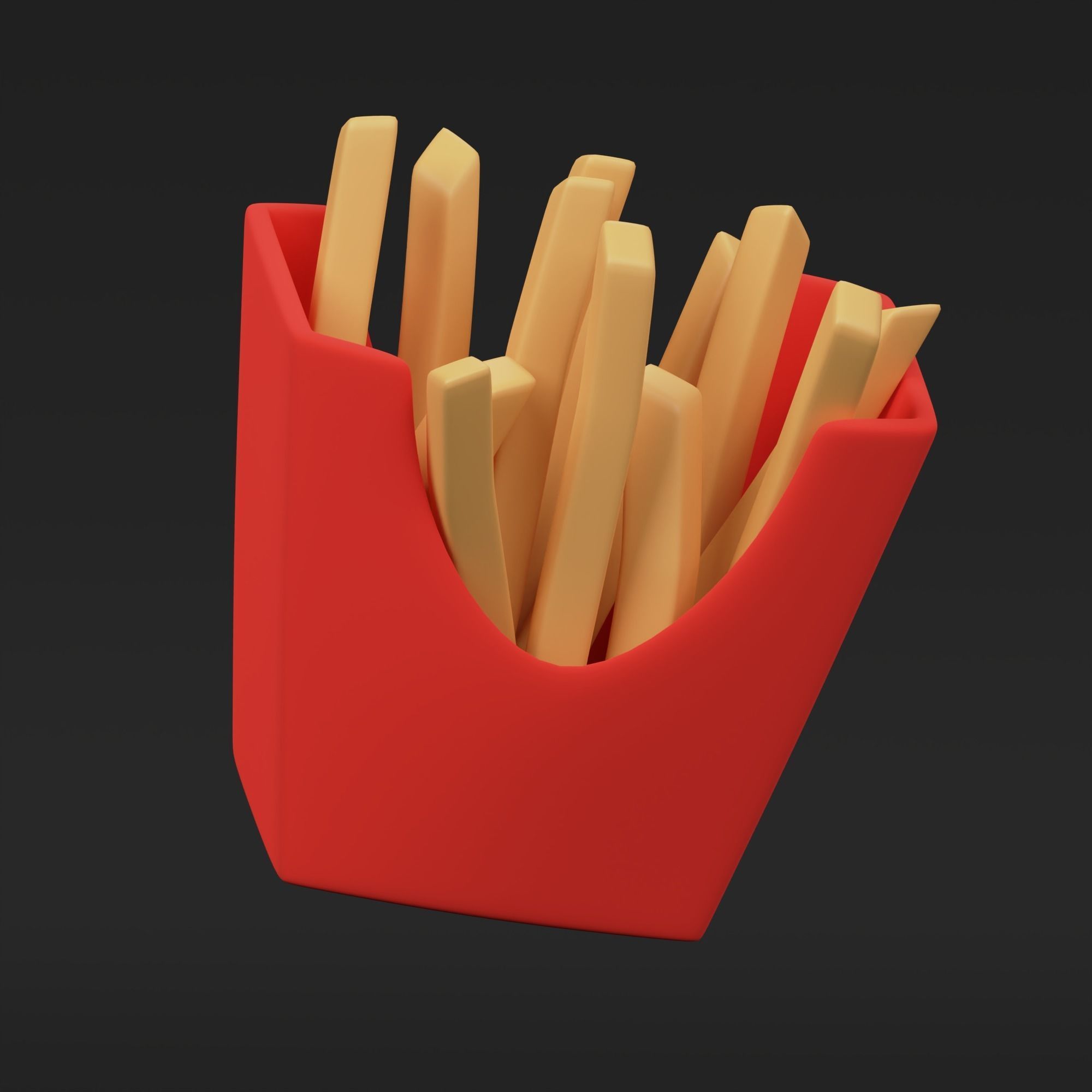 French Fries 3D model | CGTrader