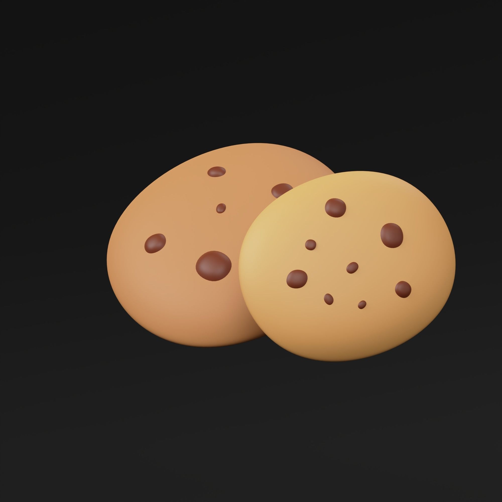 Cookies - stylized icon 3D model | CGTrader