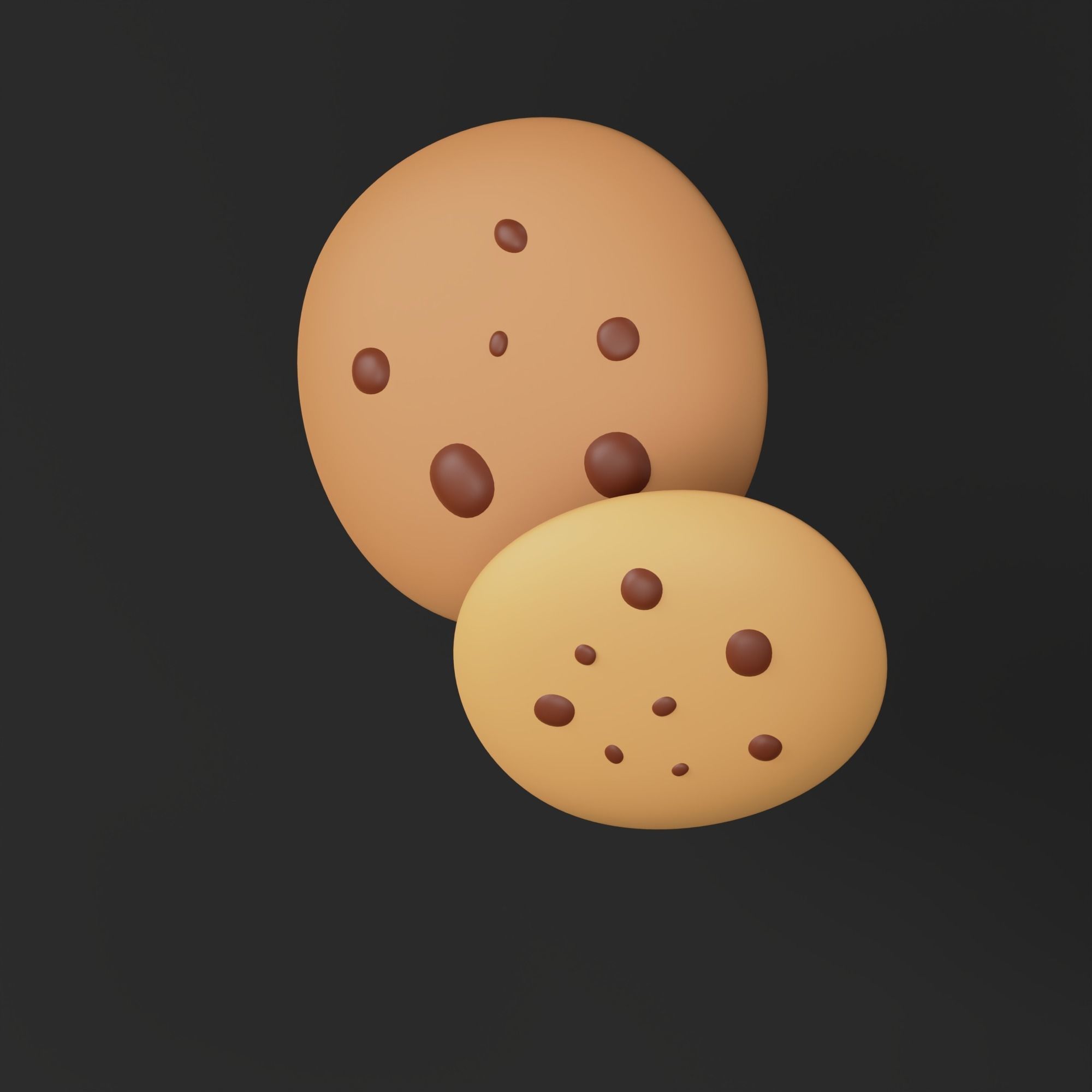 Cookies - stylized icon 3D model | CGTrader