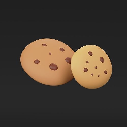 Cookies - stylized icon 3D model | CGTrader