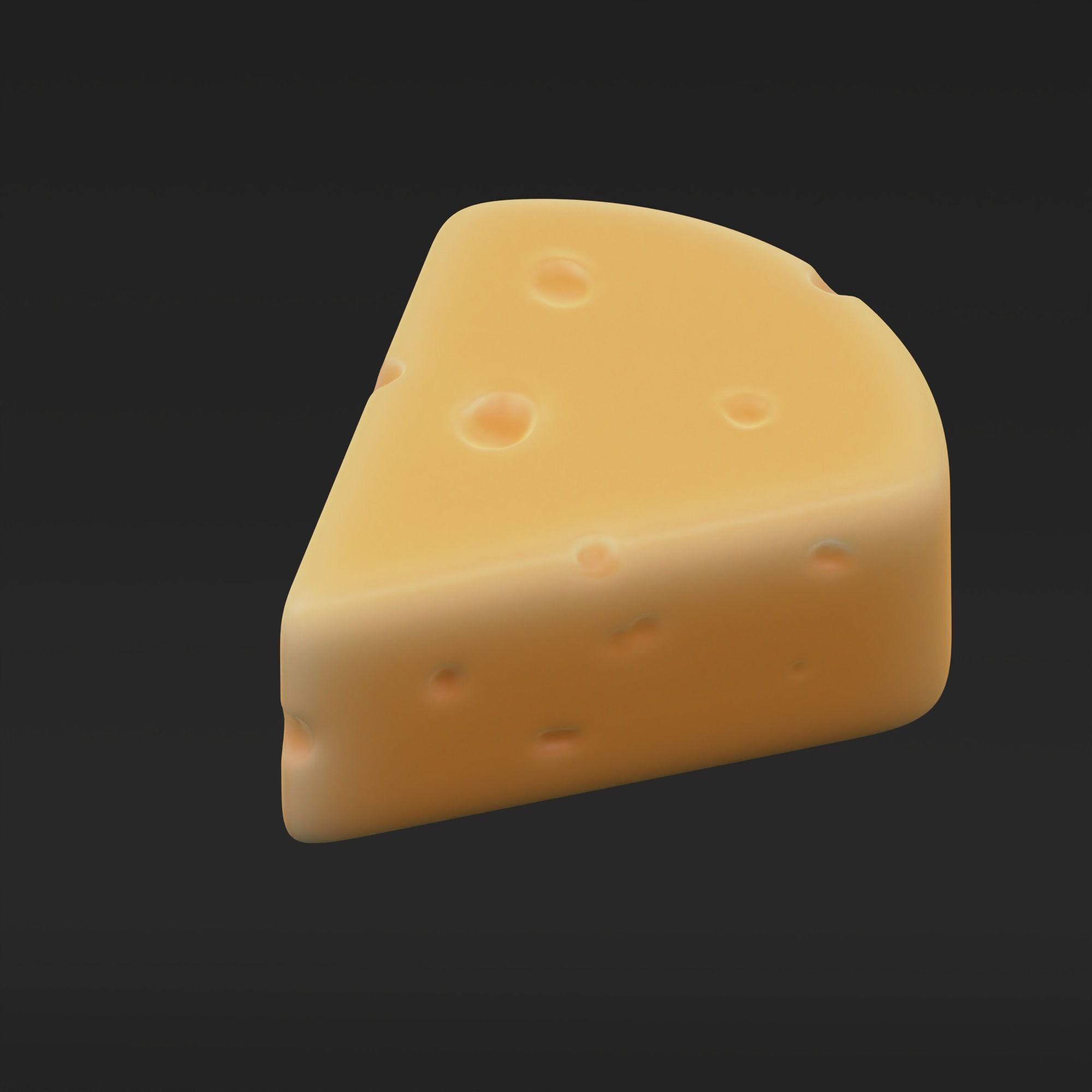 Cheese - Stylized Cartoon 3D icon 3D model | CGTrader