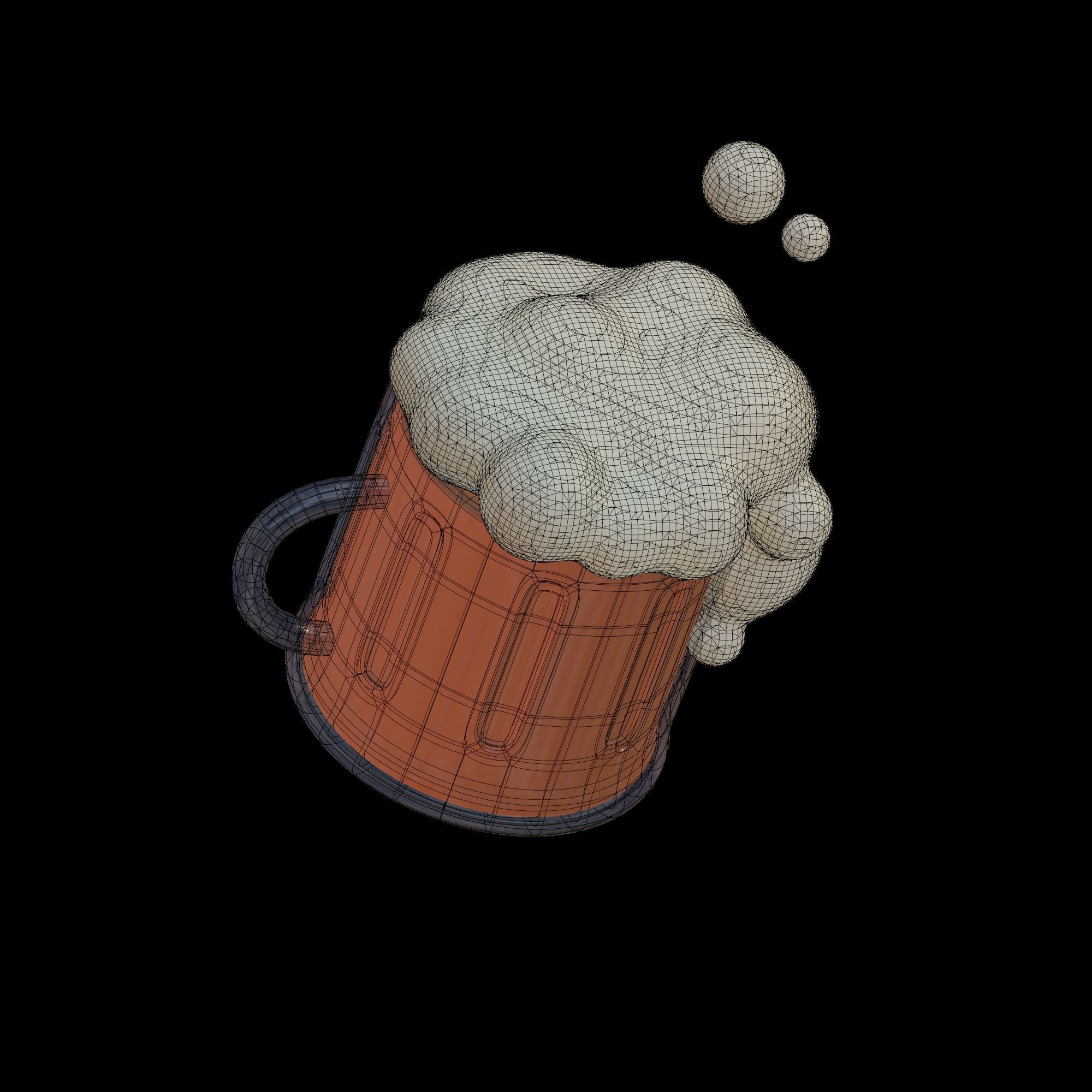 Beer - Stylized Cartoon icon 3D model | CGTrader