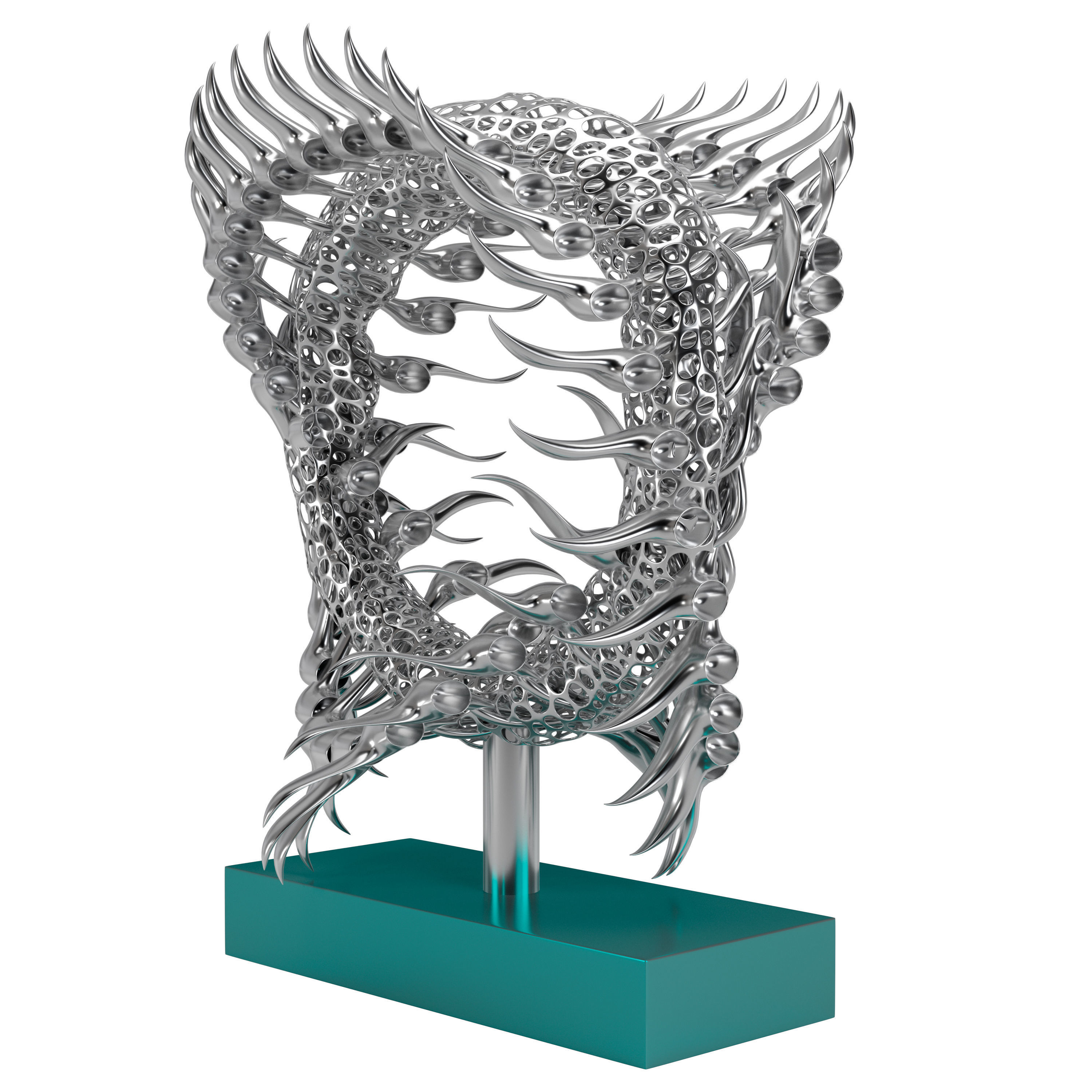 Skeleton Sculpture fantasy 3D model | CGTrader