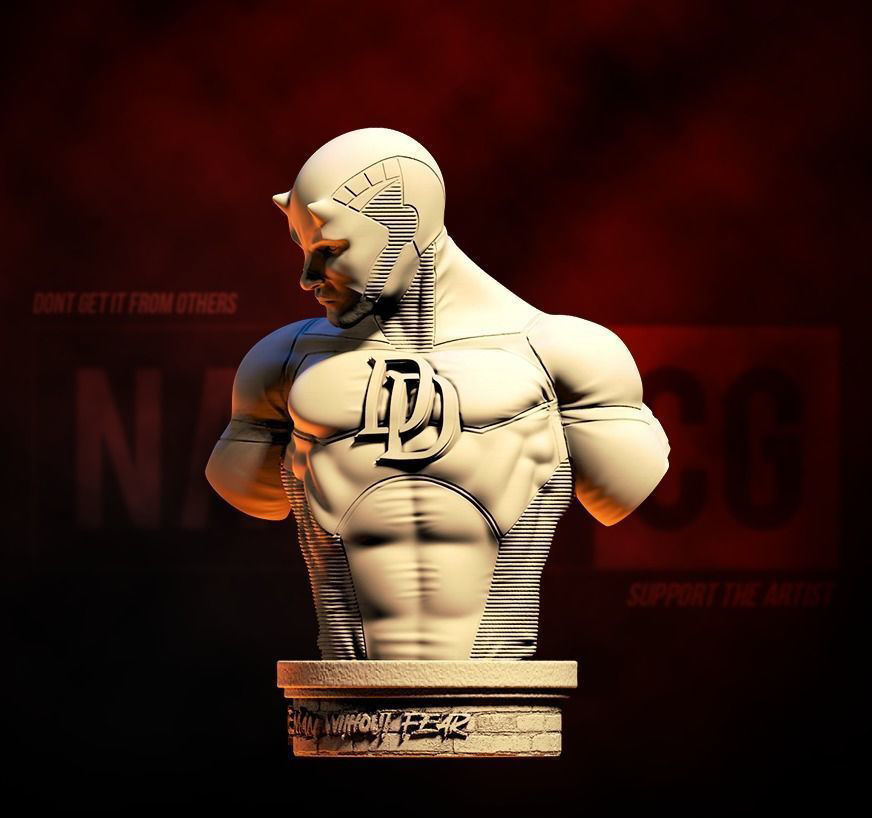 Fan Art - Daredevil - Bust 3D model 3D printable | CGTrader