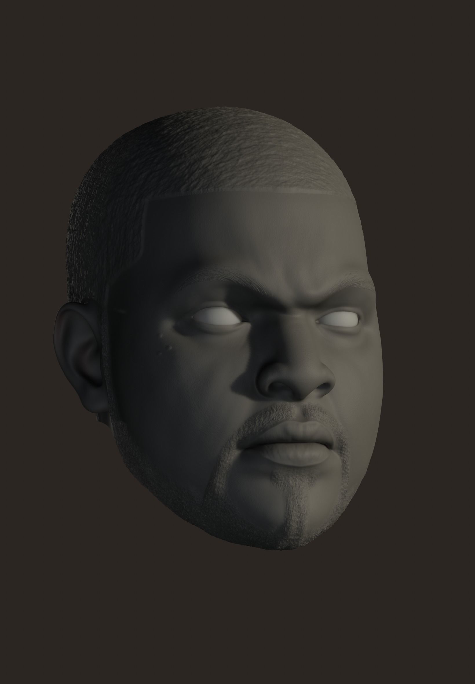 Ice Cube Head Sculpt 3D model 3D printable | CGTrader