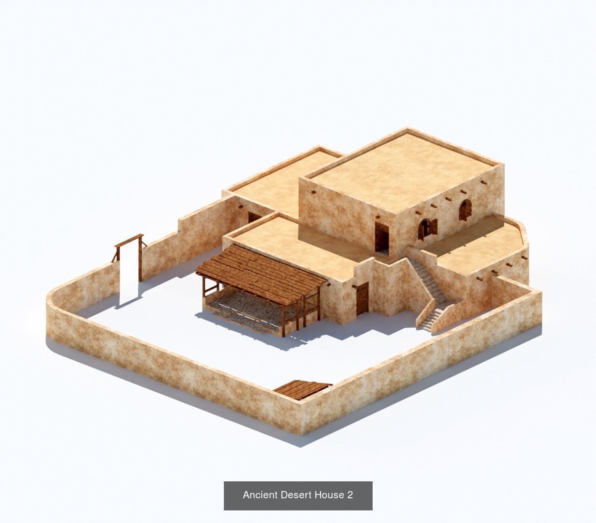 ancient desert buildings 3D Model Collection | CGTrader
