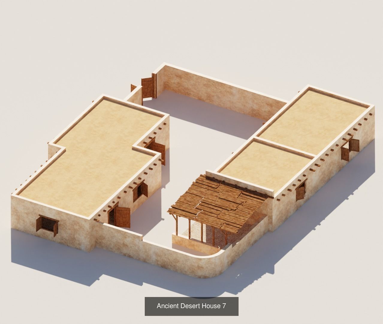 ancient desert buildings 3D Model Collection | CGTrader