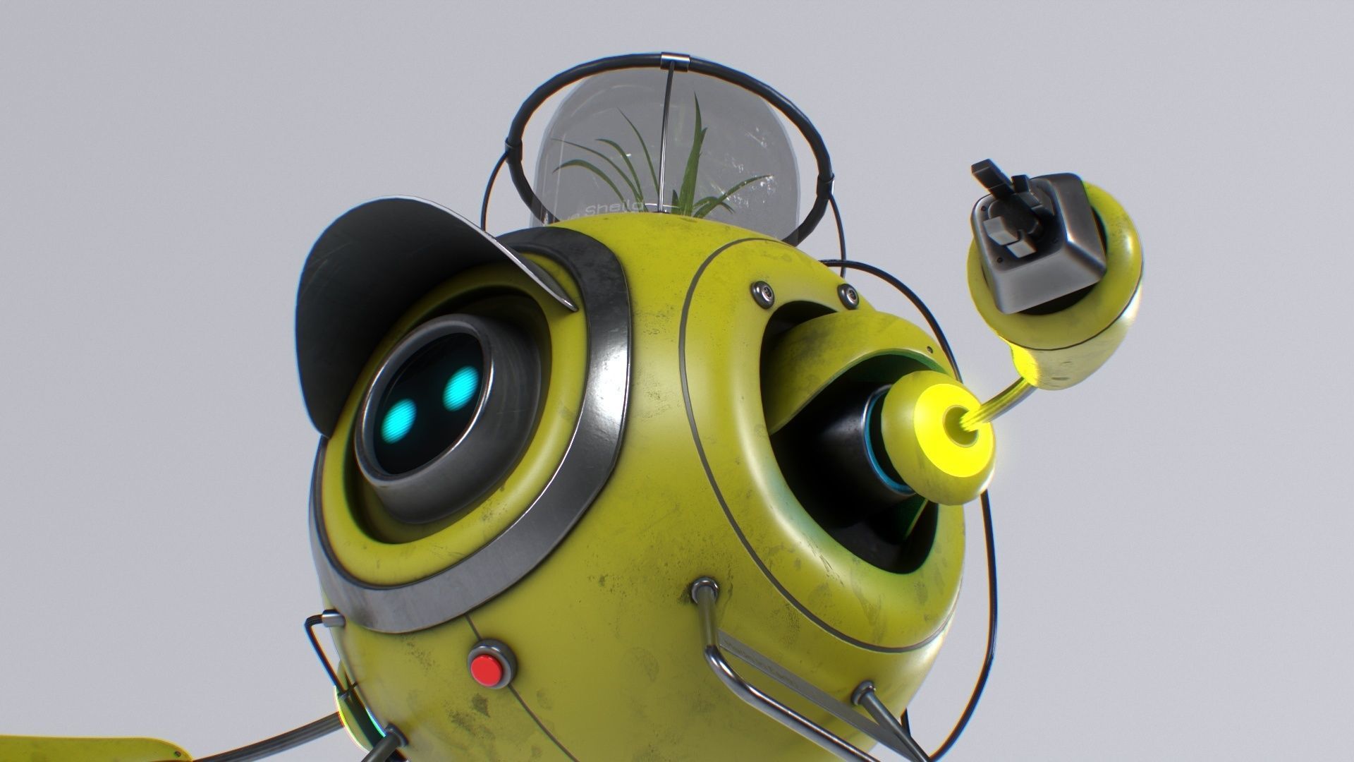 3D model Planting Robot Sci-Fi Fantasy Character VR / AR / low-poly ...