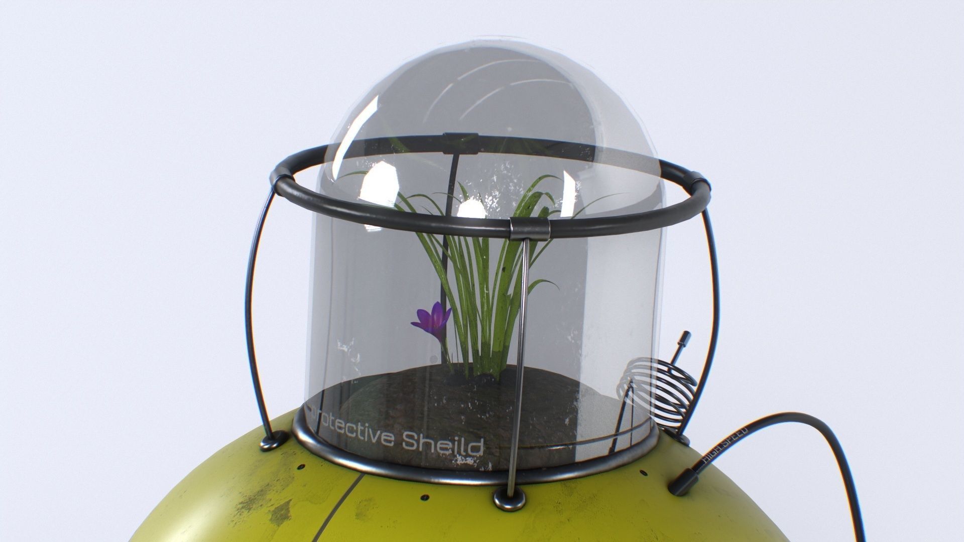 3D model Planting Robot Sci-Fi Fantasy Character VR / AR / low-poly ...